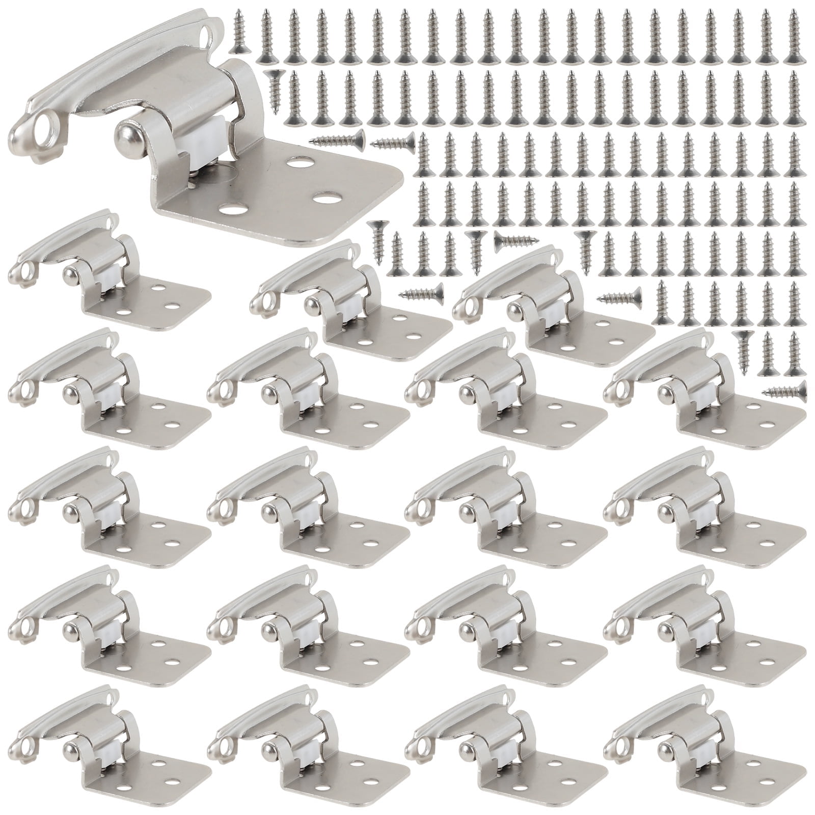 Pluokvzr 20pcs Cabinet Hinges Self Closing Frame Cabinet Hinges Cold ...