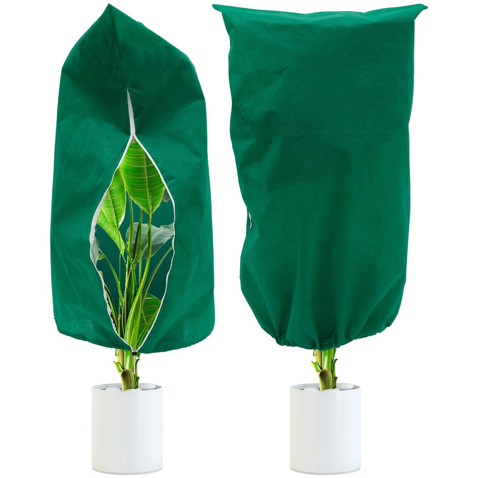 Pluokvzr 2Pcs Plant Covers Freeze Protection 47×70.9 Inch / 31.4 x 47.2 ...