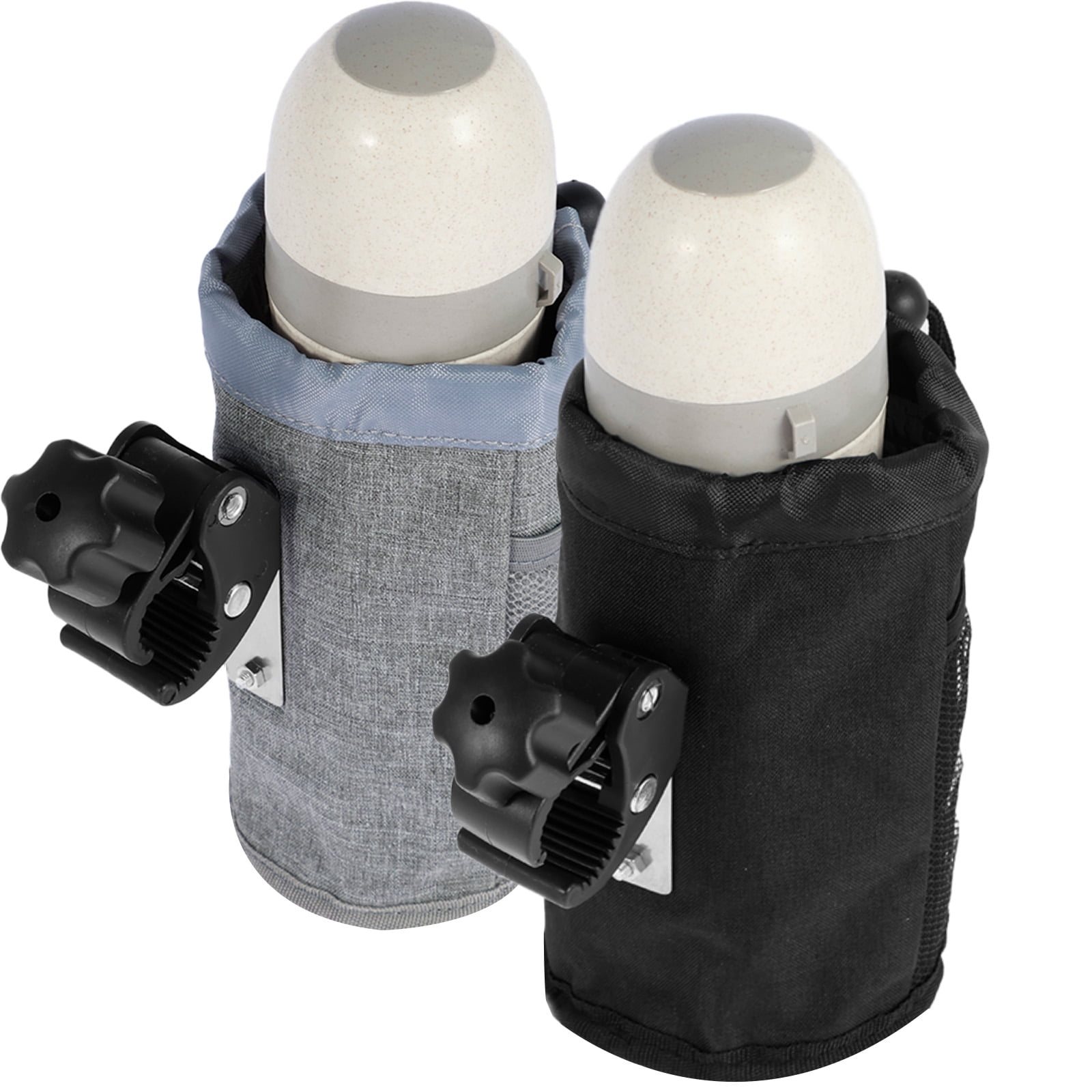 Pluokvzr 2pcs Bike Cup Holder with Adjustable Clamp Oxford Cloth Motorcycle Insulated Cup Holder ...