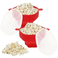 Popco Microwave Popcorn Popper, Collapsible Silicone Bowl, Purple, 15 ...