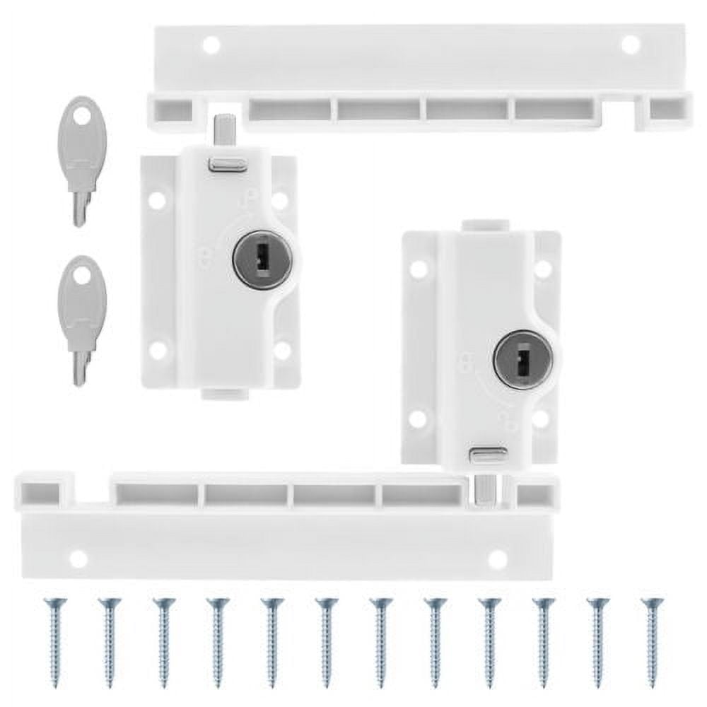 Pluokvzr 2pcs Sliding Door Locks Easy to Install Sliding Window Locks ...