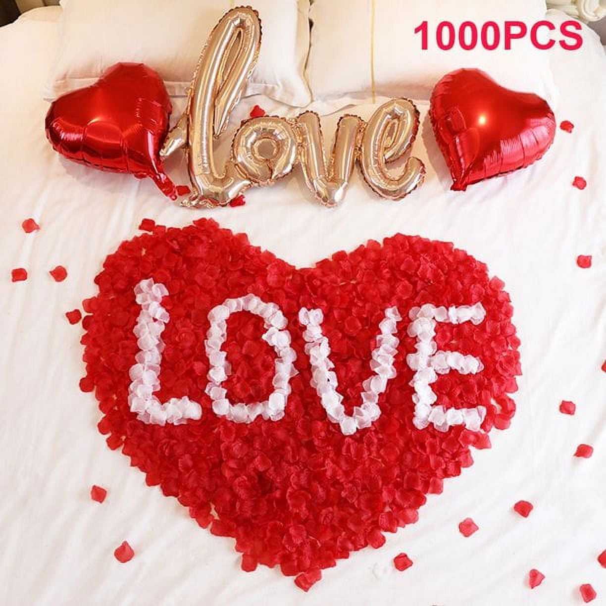 Willstar 3000 pieces Romantic Silk Rose Petals for Wedding Decoration ...