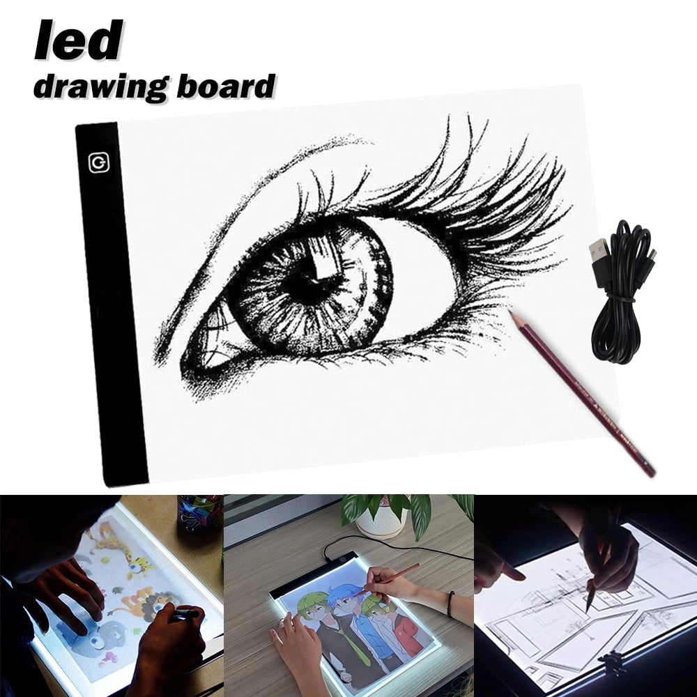 Pluokvzr A4 Light Box Display Pad Touch Dimmable Brightness Ultra-thin ...