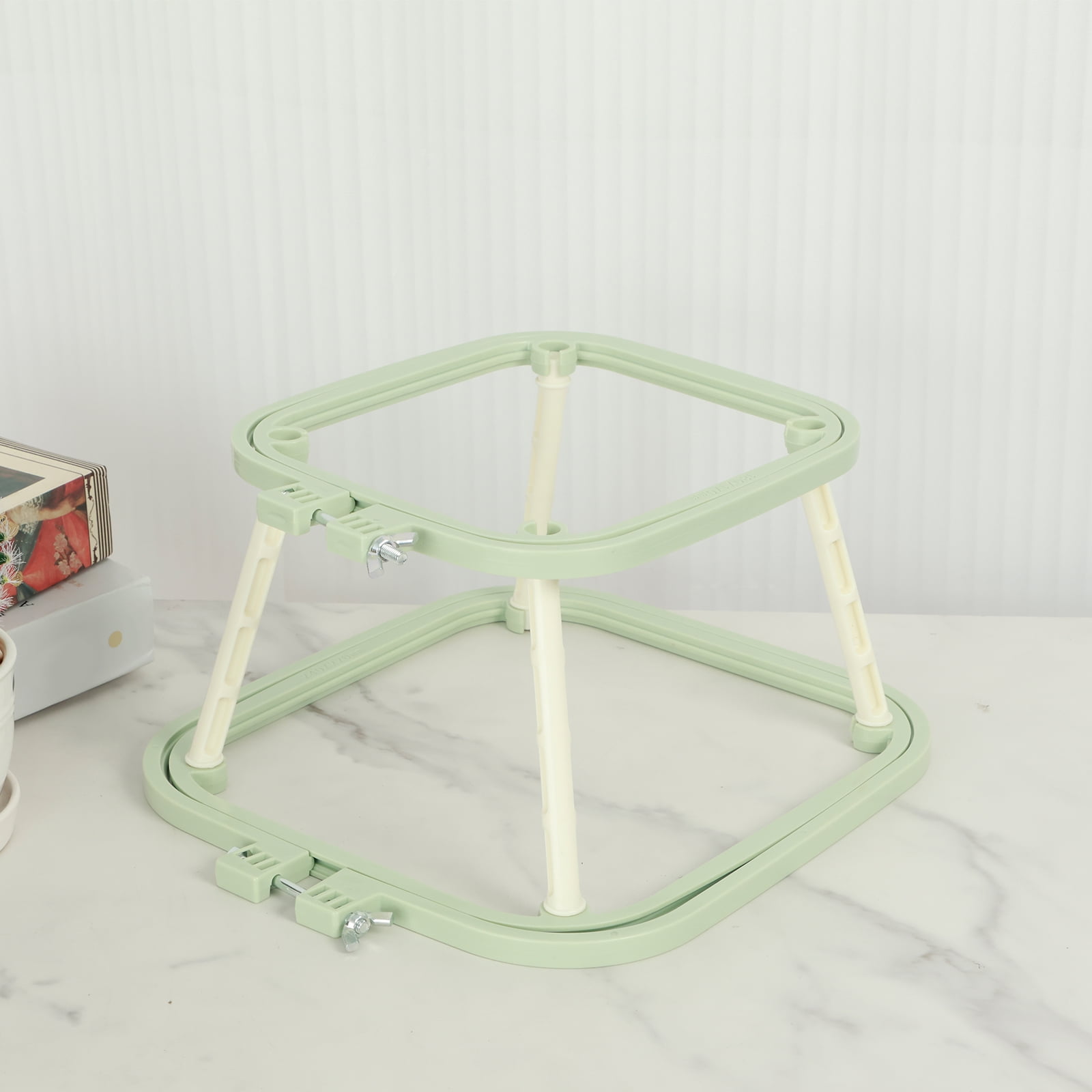 Pluokvzr Adjustable Embroidery Frame Lap Stand Versatile Needlework Lap ...