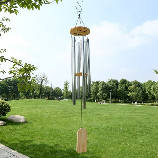 Pluokvzr Amazing 24" Wind Chime with 6 Aluminum Tuned Tubes Chapel ...