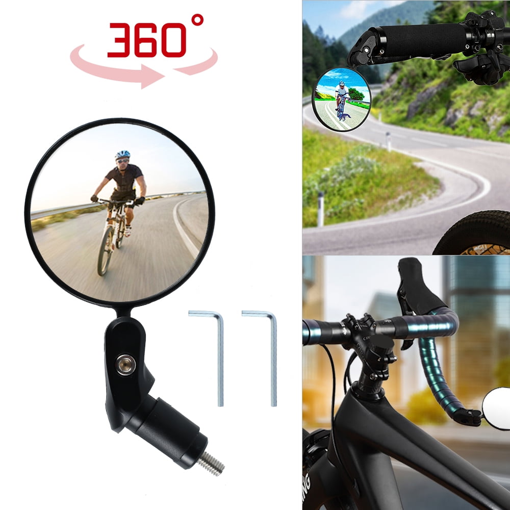 Fznkrag Bike Mirrors, Adjustable Bicycle Rear View Mirrors Replaceable ...