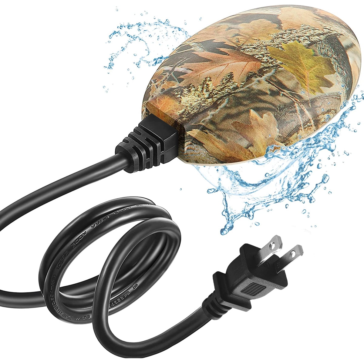 Pluokvzr Bird Bath Heater AC 120V 60W Automatic Birdbath Deicer with ...