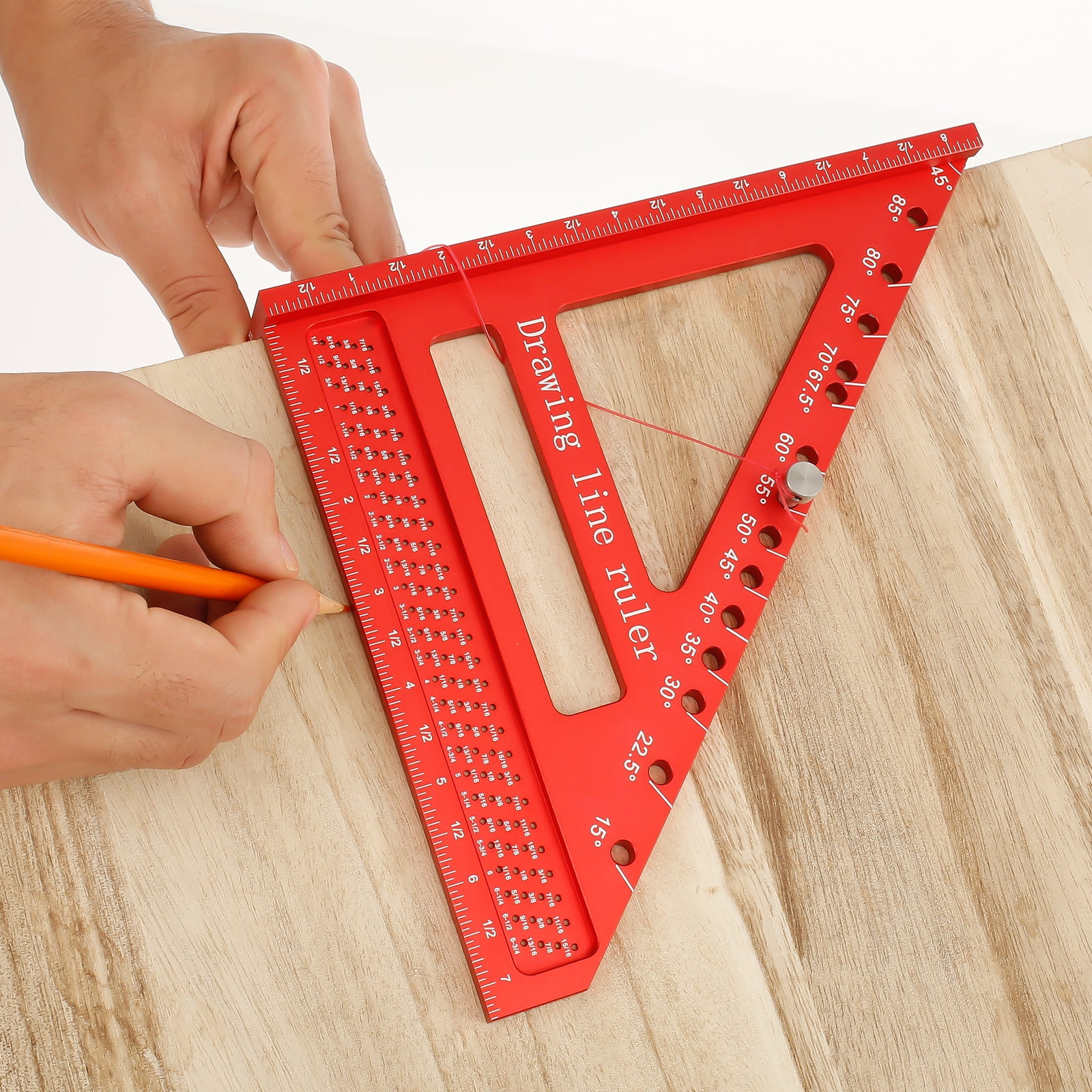 Pluokvzr Carpenter Square Ruler Easy to Clean Square Protractor ...