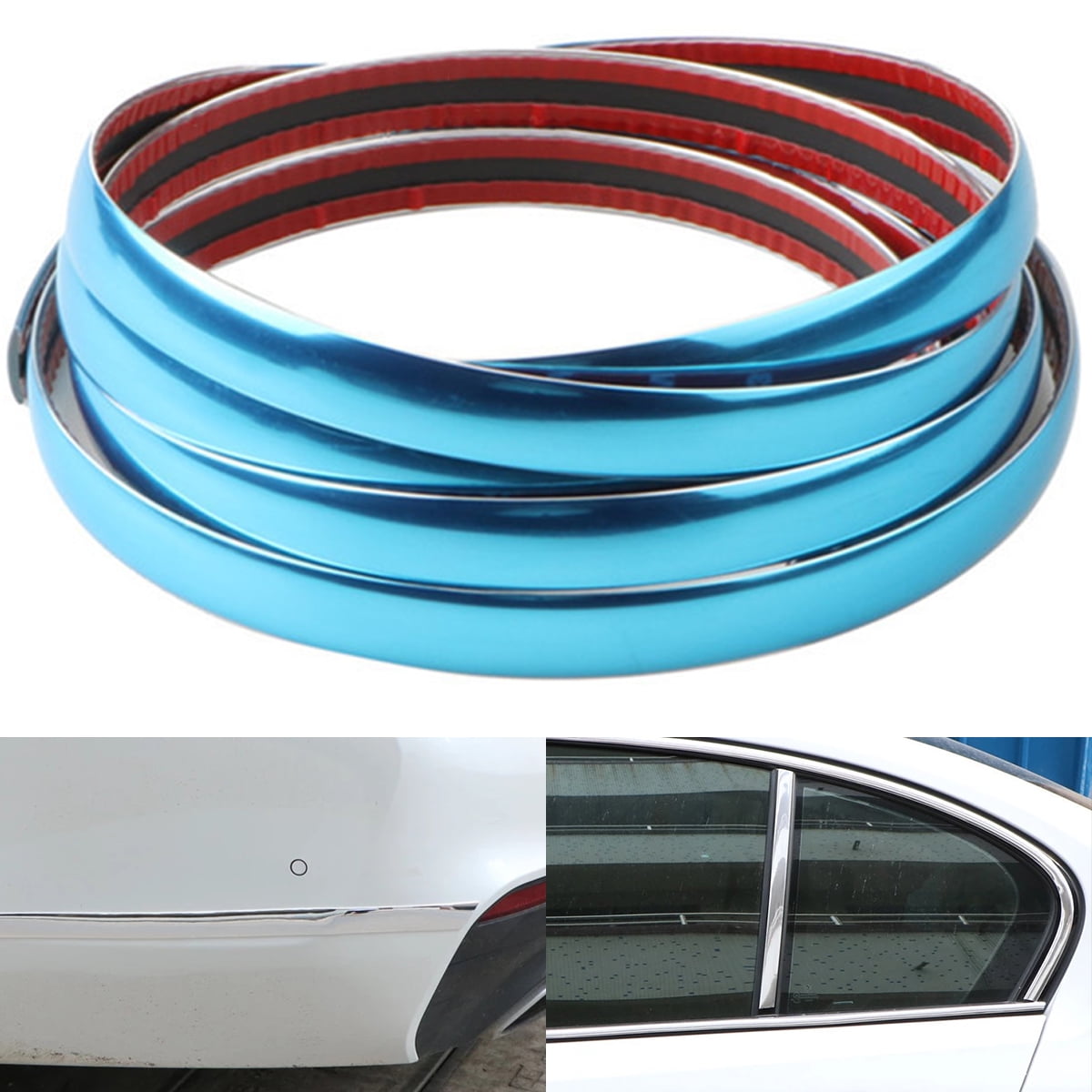 Pluokvzr Chrome Styling Moulding Trim Strip Auto Body Chrome Molding ...
