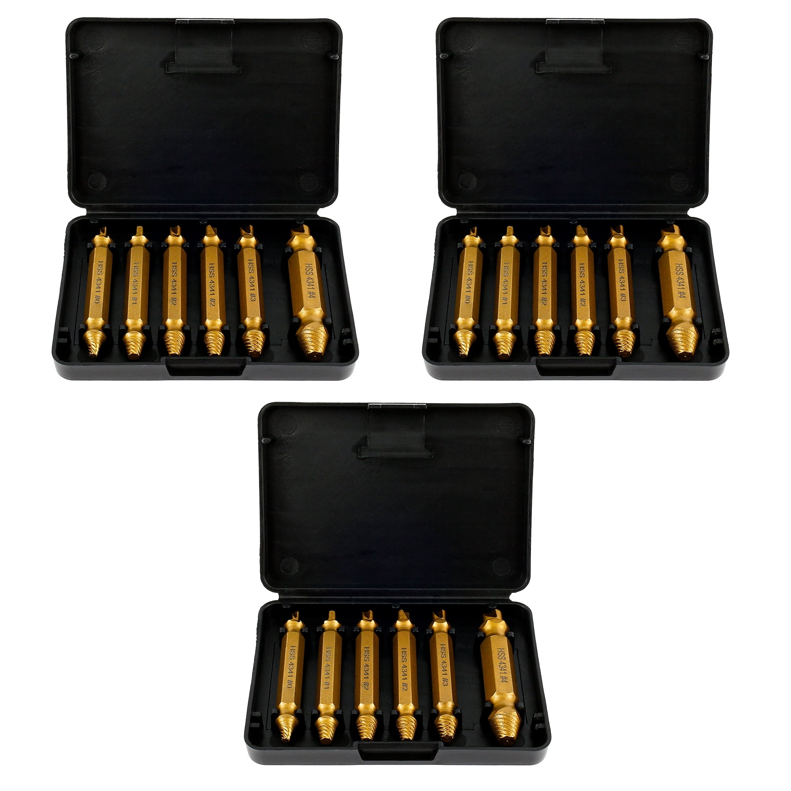Pluokvzr Damaged Screw Extractor Set Steel Damaged Screw Remover Tool ...