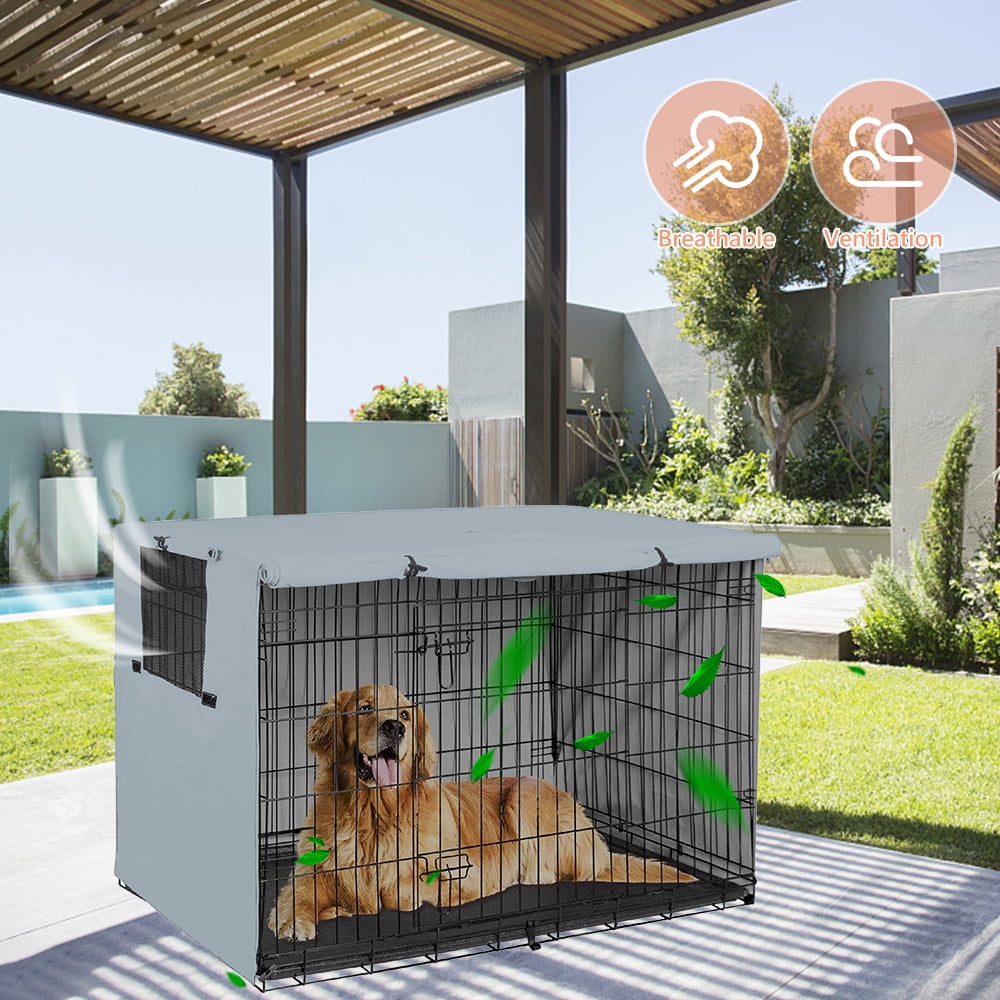 Pluokvzr Dog Crate Cover Windproof Pet Kennel Cover Universal Privacy ...