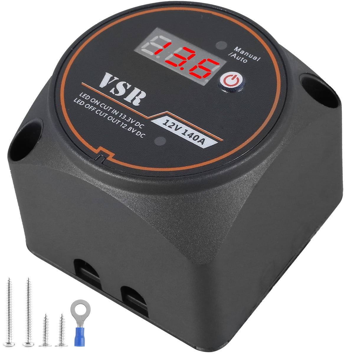 Pluokvzr Dual Battery Isolator 12V 140AMP IP68 Waterproof Battery ...