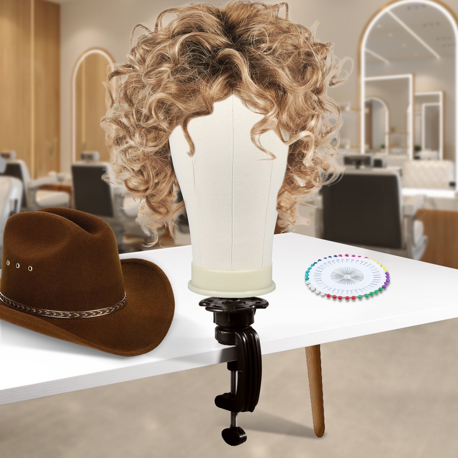 Pluokvzr Enduring Head Wig for Styling Sturdy Wig Styling Stand ...