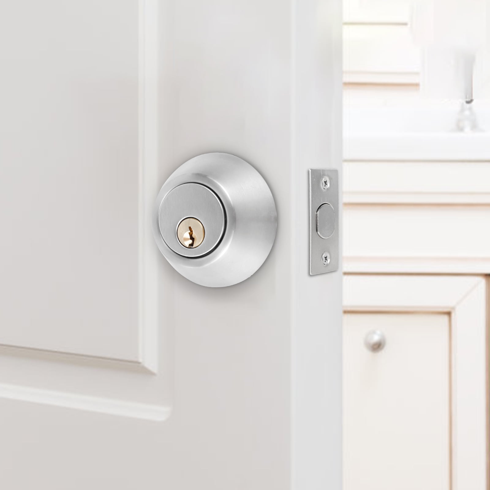 Pluokvzr Entry Lever Door Lock Stainless steel Deadbolt Door Lock Safe ...