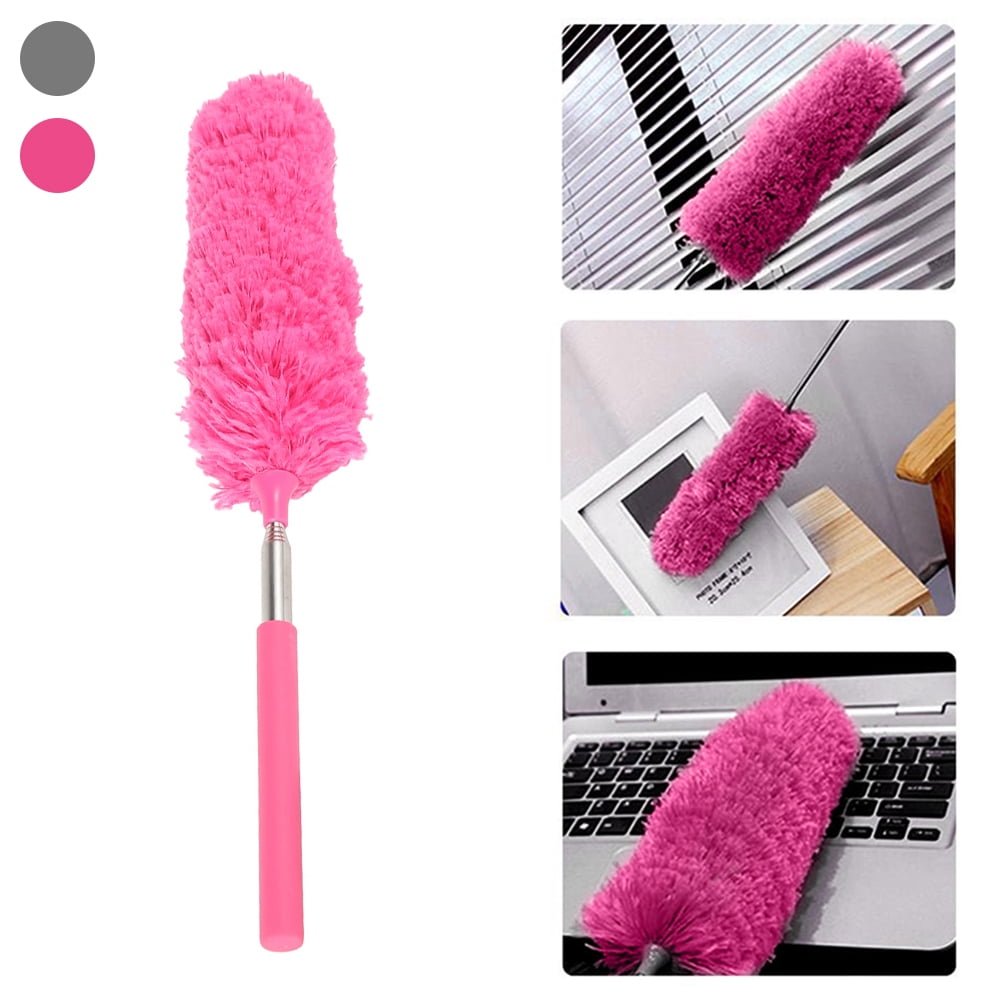 Pluokvzr Extendable Feather Duster, Telescopic Microfiber Cleaning ...