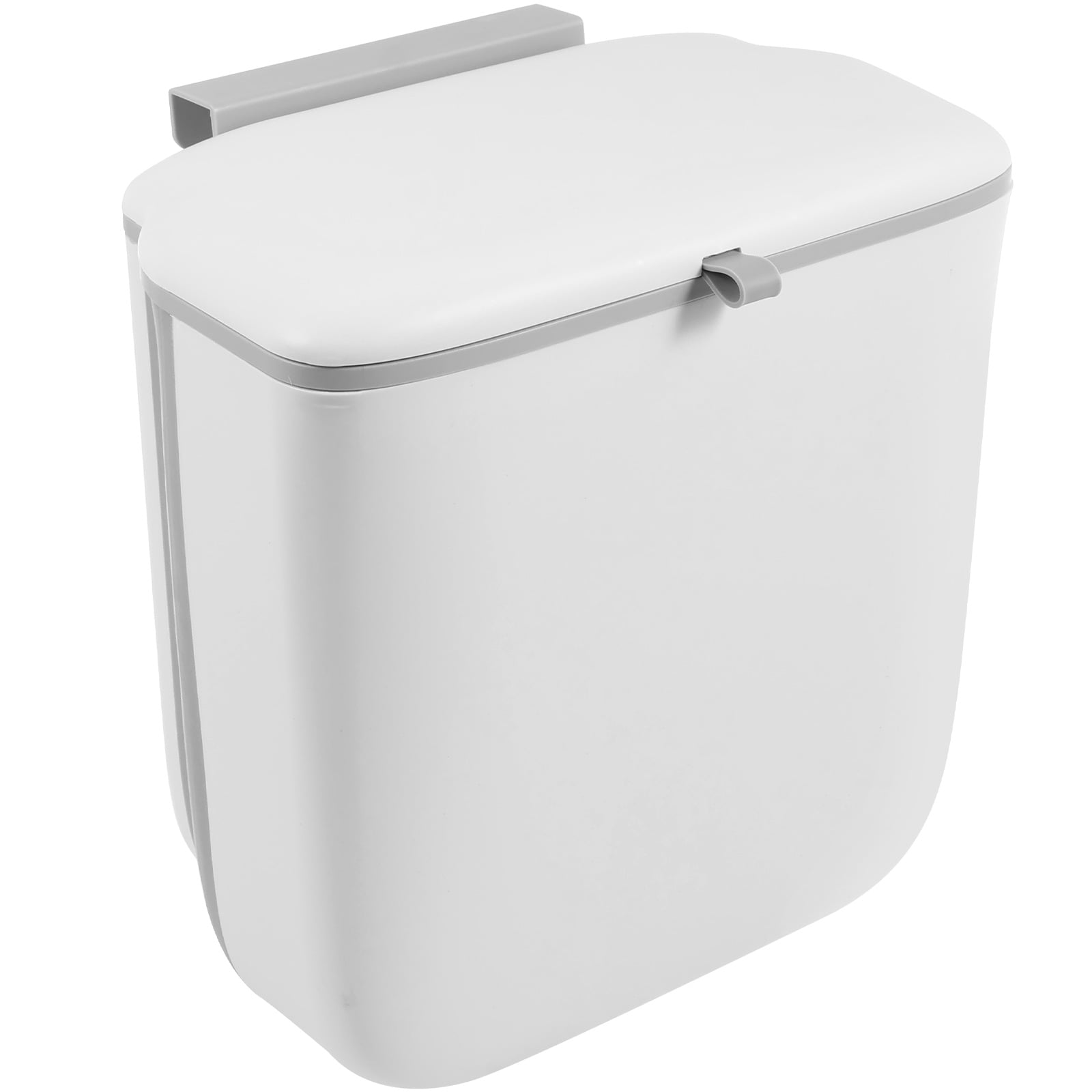 Pluokvzr Hanging Trash Can with Lid Foldable Hanging Waste Bin Space ...