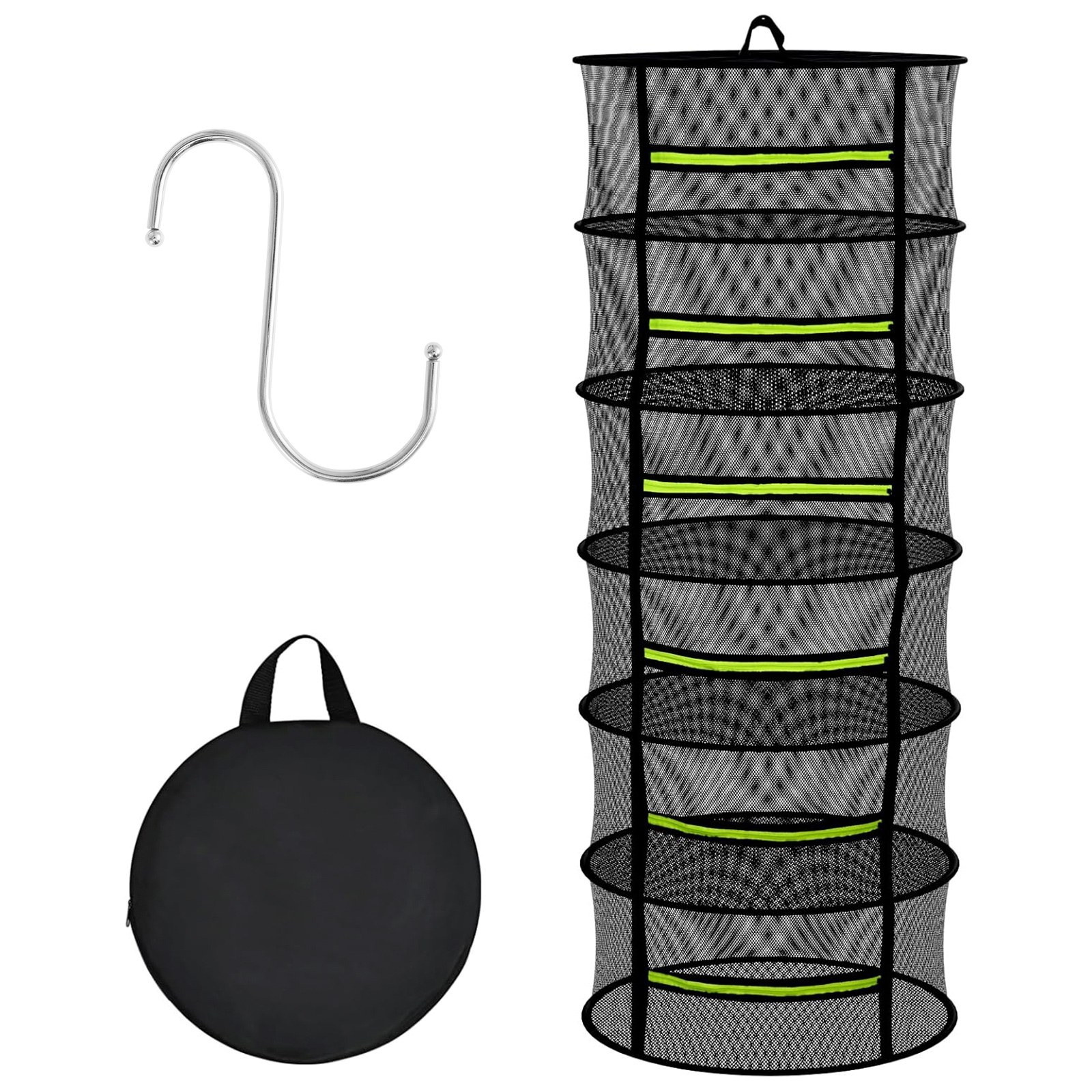 Pluokvzr Herb Drying Rack 4/6 Layer Herb Hanging Drying Net Breathable ...