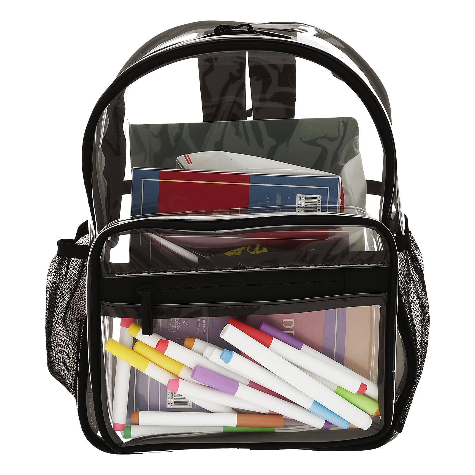 Pluokvzr Large Capacity Clear Backpack Waterproof Clear Stadium ...