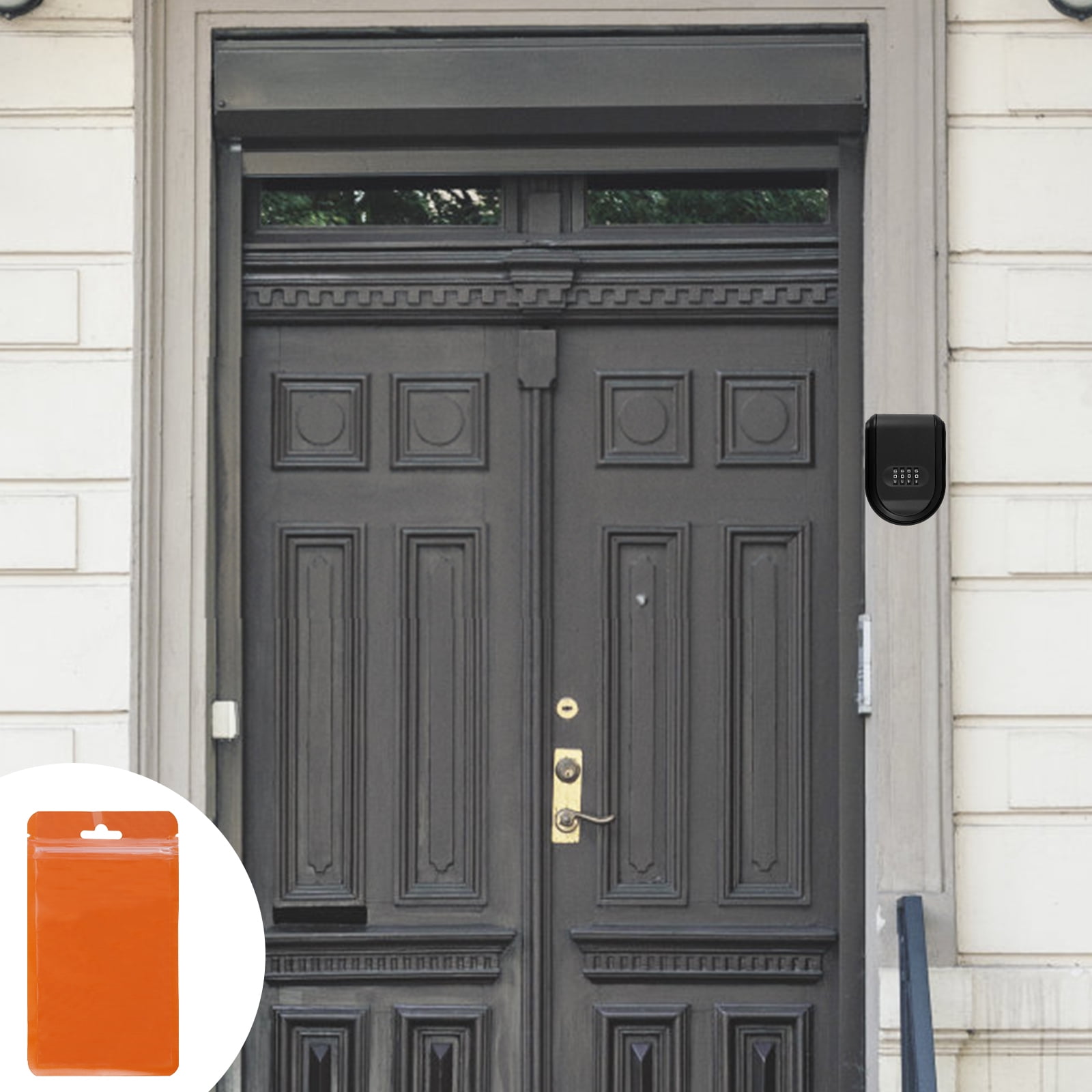 Pluokvzr Magnetic Key Holder Safe Magnetic Key Box Under Car Plastic ...