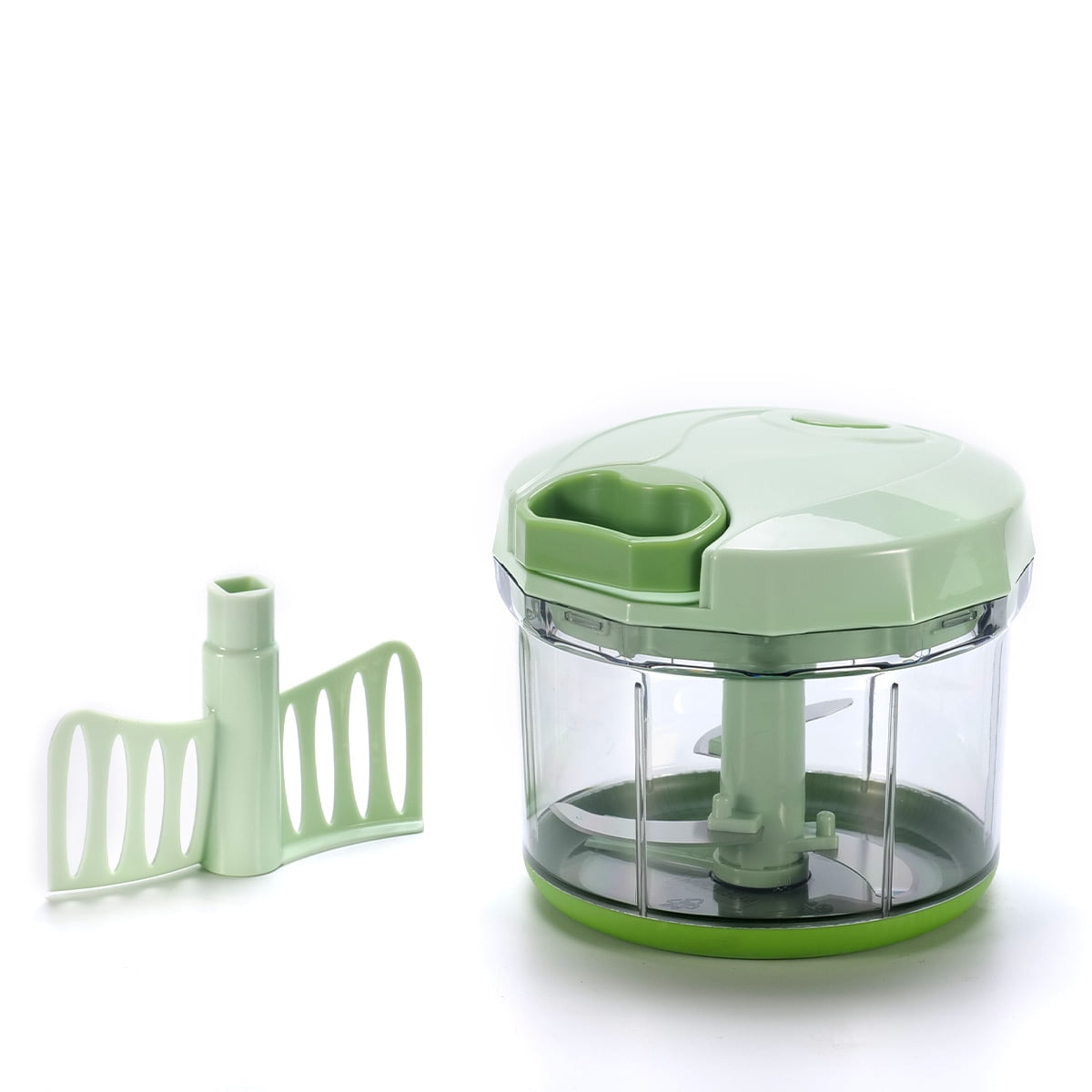 Pluokvzr 1L Manual Food Chopper, Hand Pull Veggie Slicer, Stainless ...