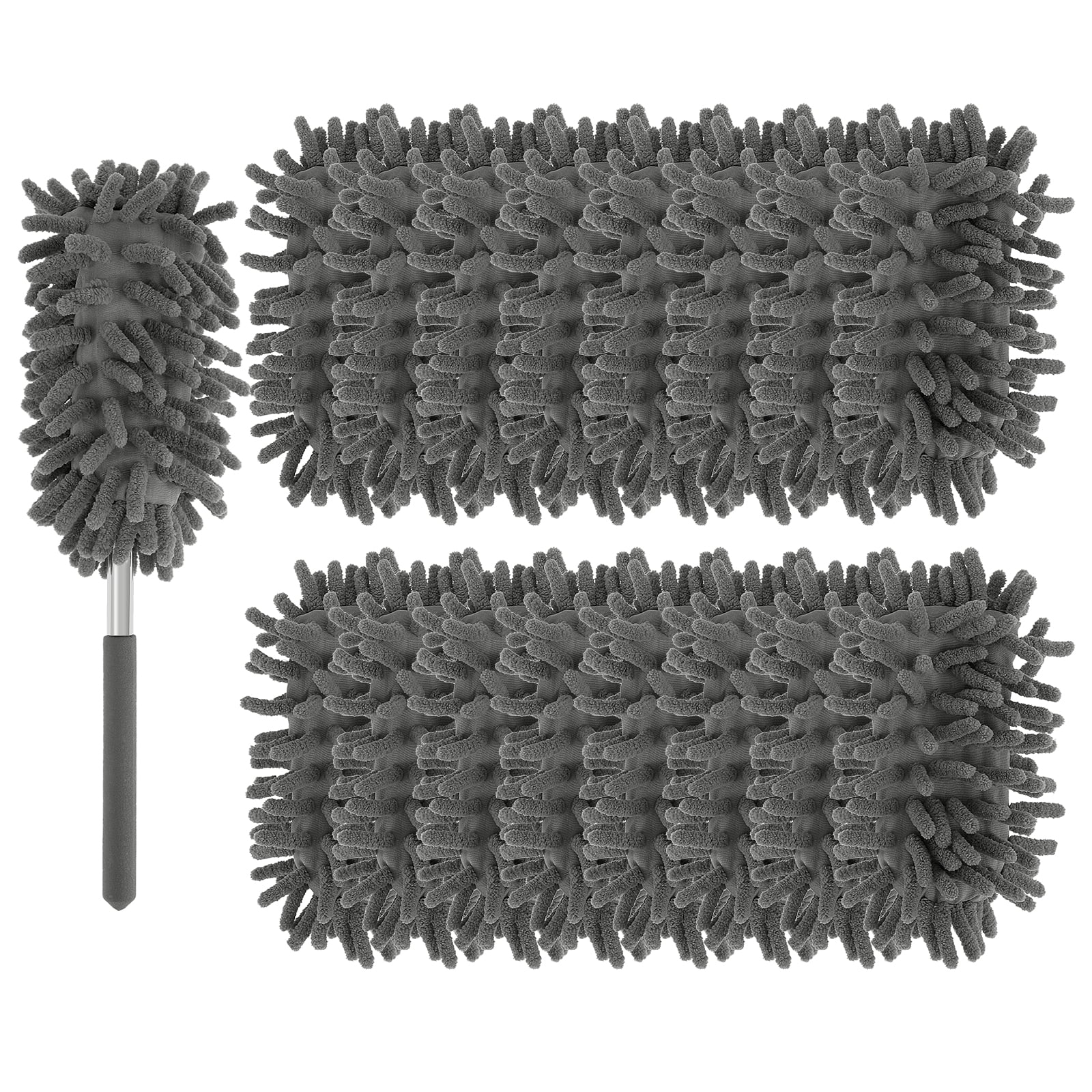 Pluokvzr Microfiber Duster 11-30inch Extendable Hand Duster Washable ...