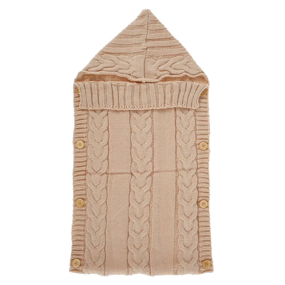 Pluokvzr Newborn Baby Swaddle Stretch Wraps, Knit Receiving Blankets ...