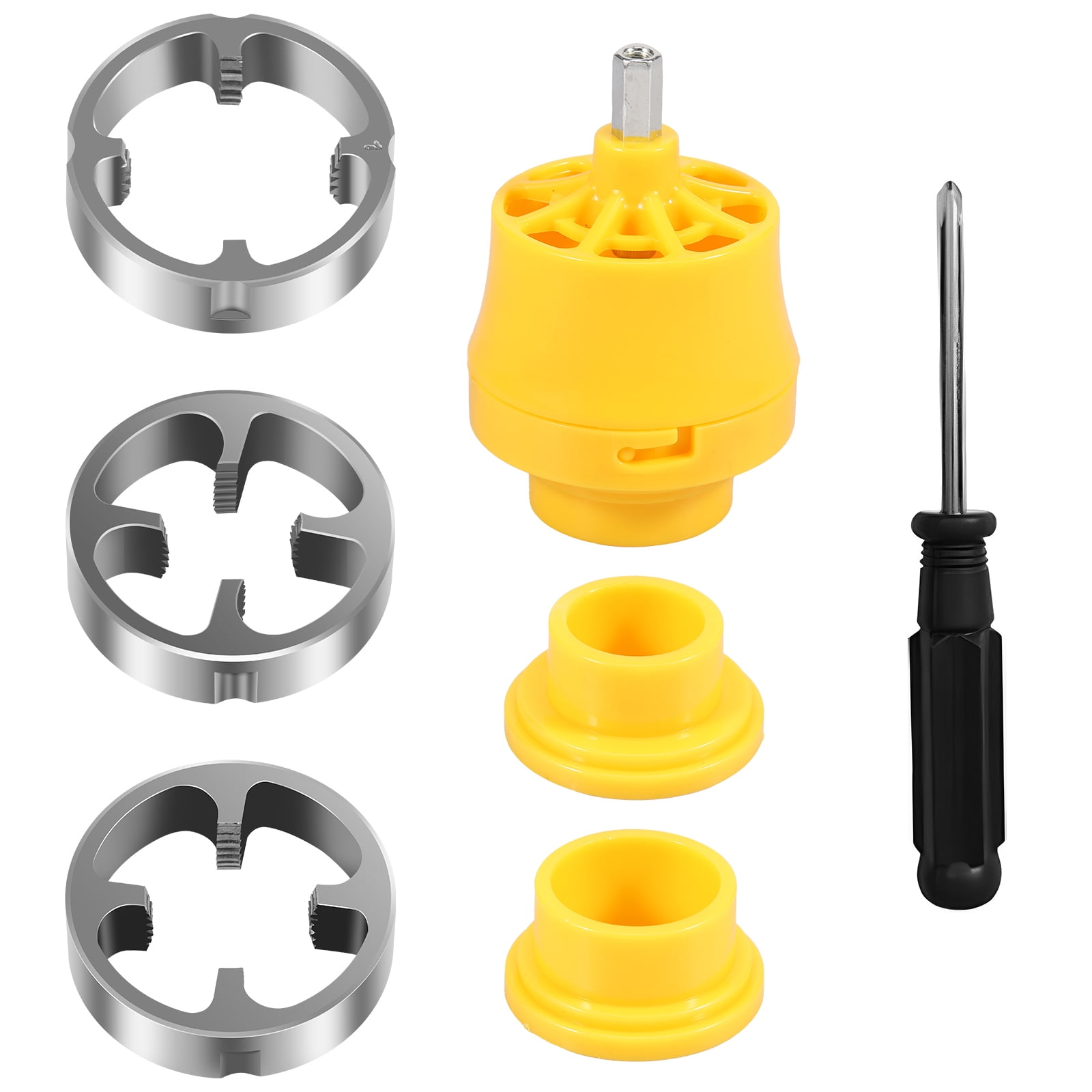 Pluokvzr PVC Thread Maker Tool for Electric Drill Pipe Threader Kit ...