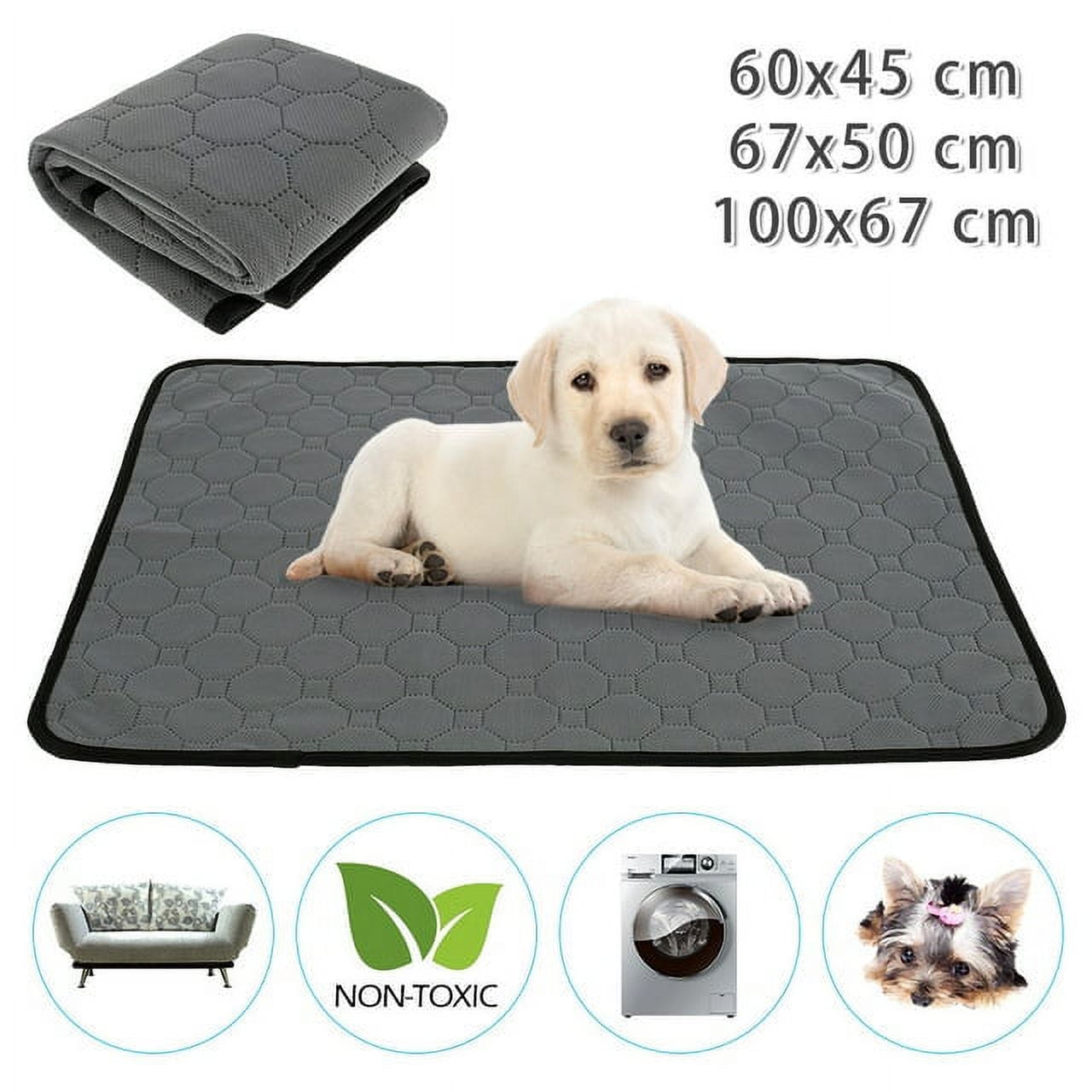 Fznkrag Pet Pee Pads Mats Washable And Reusable Breathable Training Dog ...