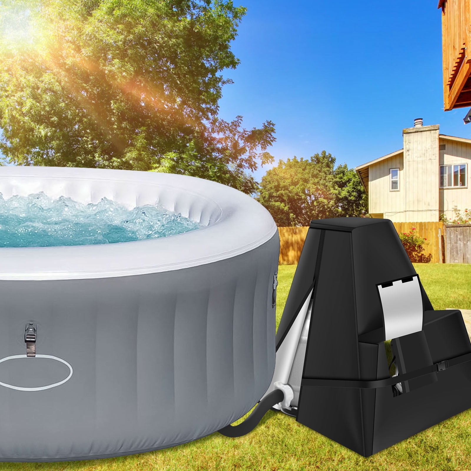 Pluokvzr Sand Filter Pump Cover 600D Oxford Cloth Pool Filter Cover ...