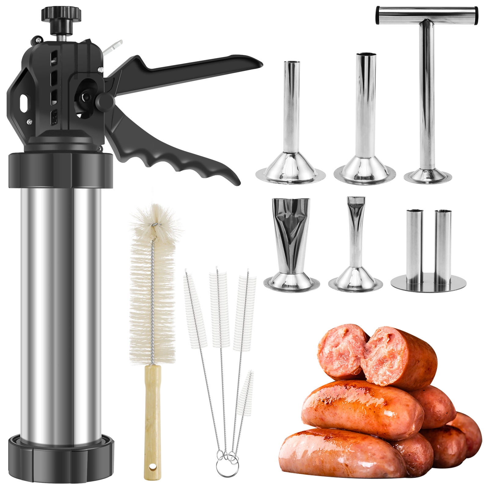 Pluokvzr Sausage Stuffer Stainless Steel Sausage Stuffer Machine ...