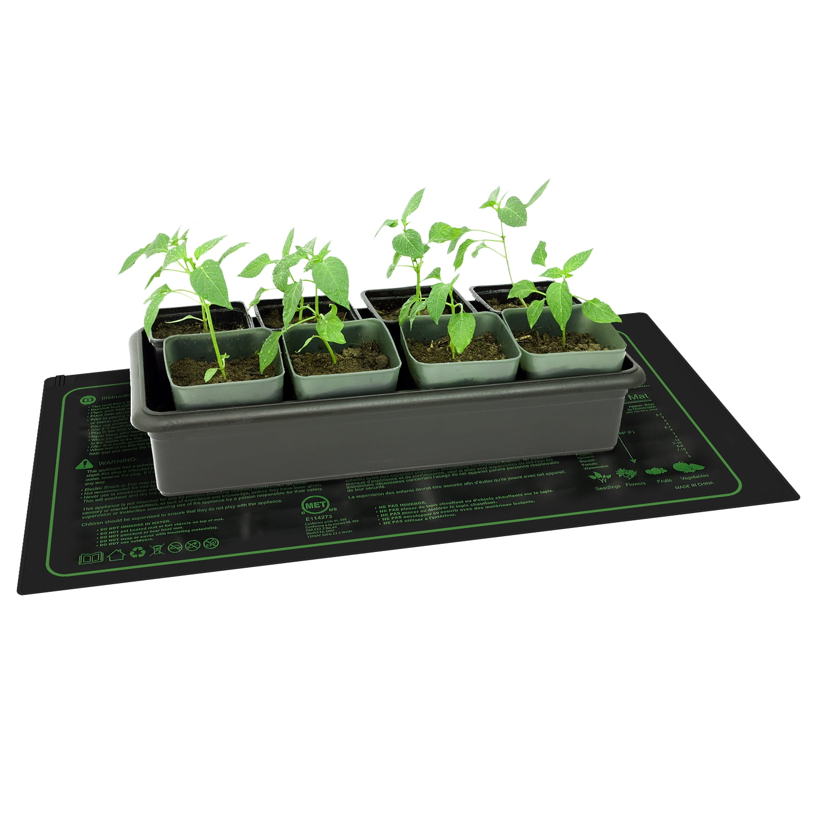 Pluokvzr Seedling Heat Mat Waterproof Seed Heating Mat Compact Plant ...