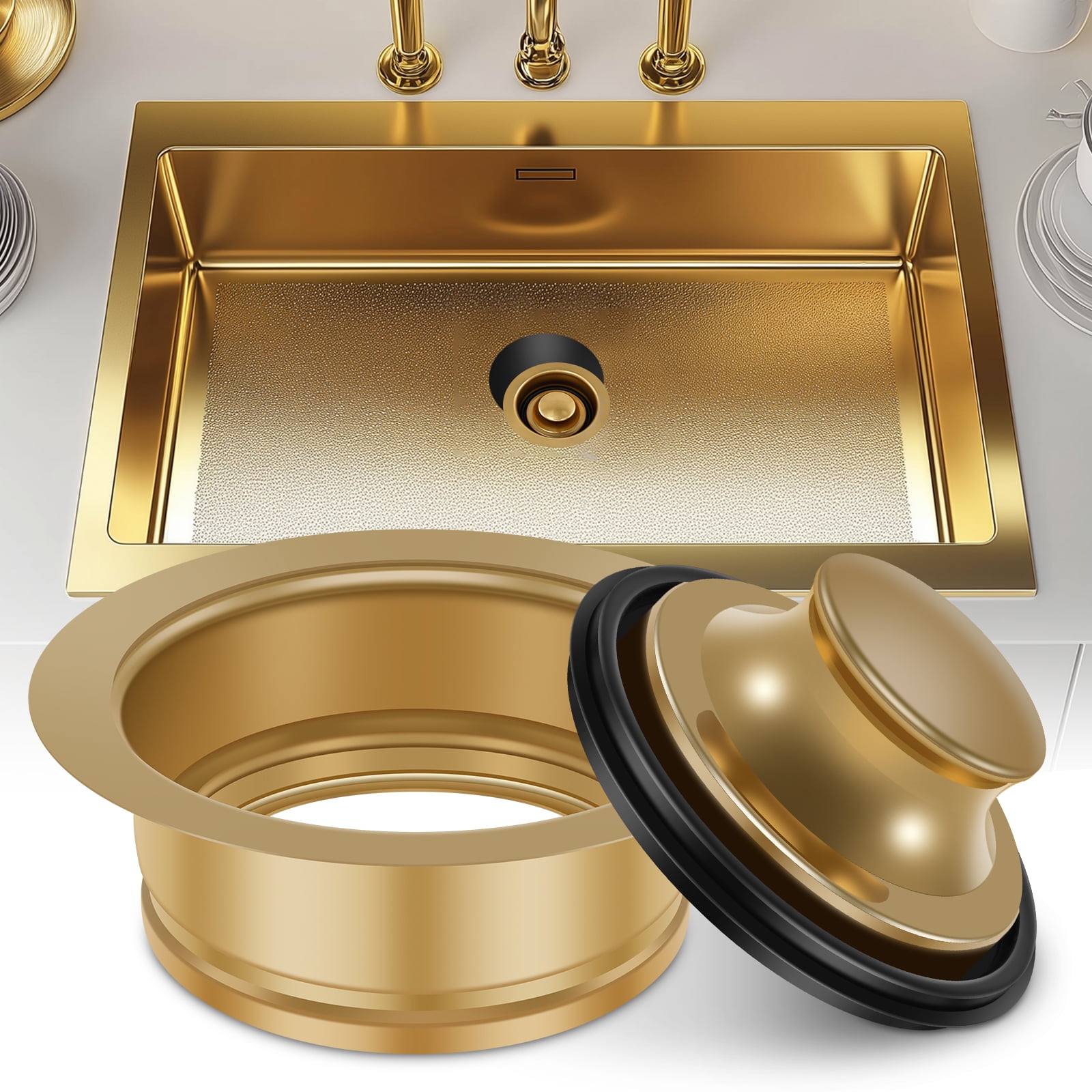 Pluokvzr Sink Garbage Disposal Flange Versatile Sturdy Sink Stopper ...