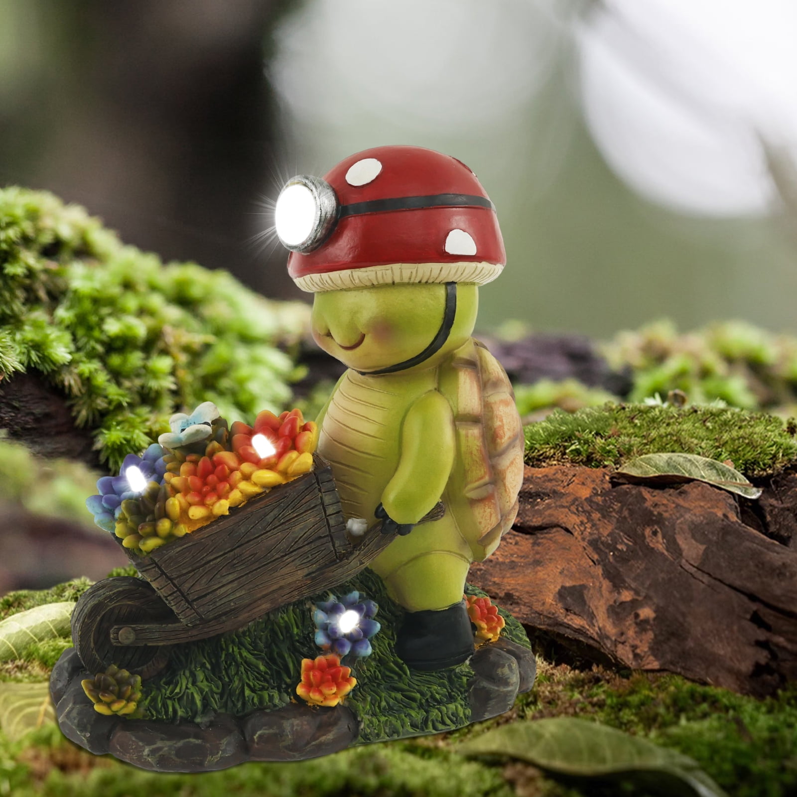 Pluokvzr Solar Statue Light Synthetic Resin Outdoor Figurine Lamps Self ...