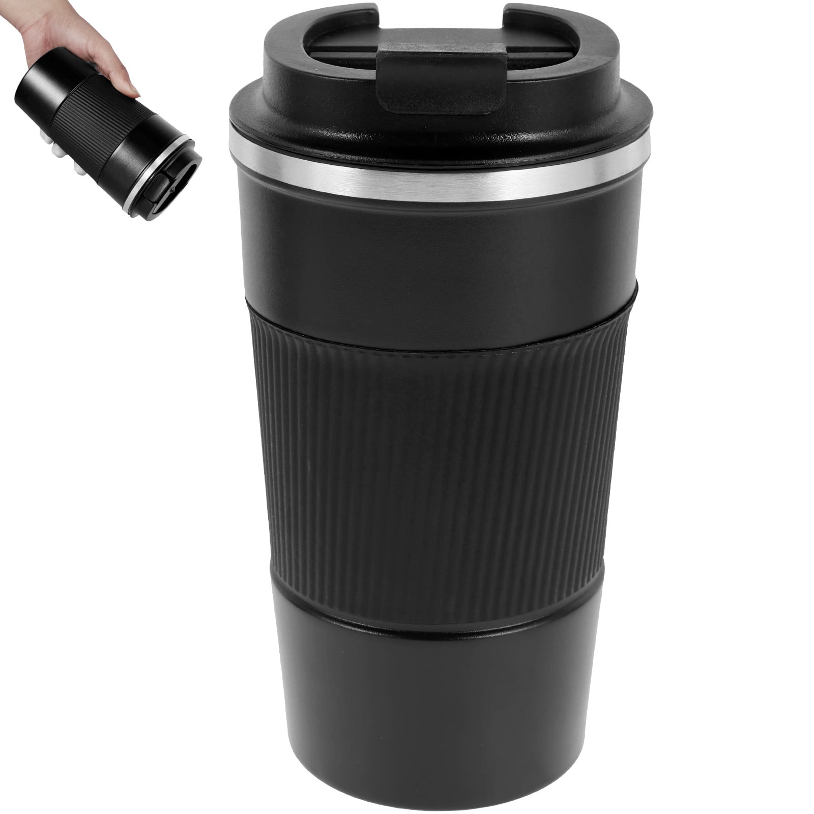 Tzgsonp Stainless Steel Insulated Coffee Mug with Lid 510ml Travel ...