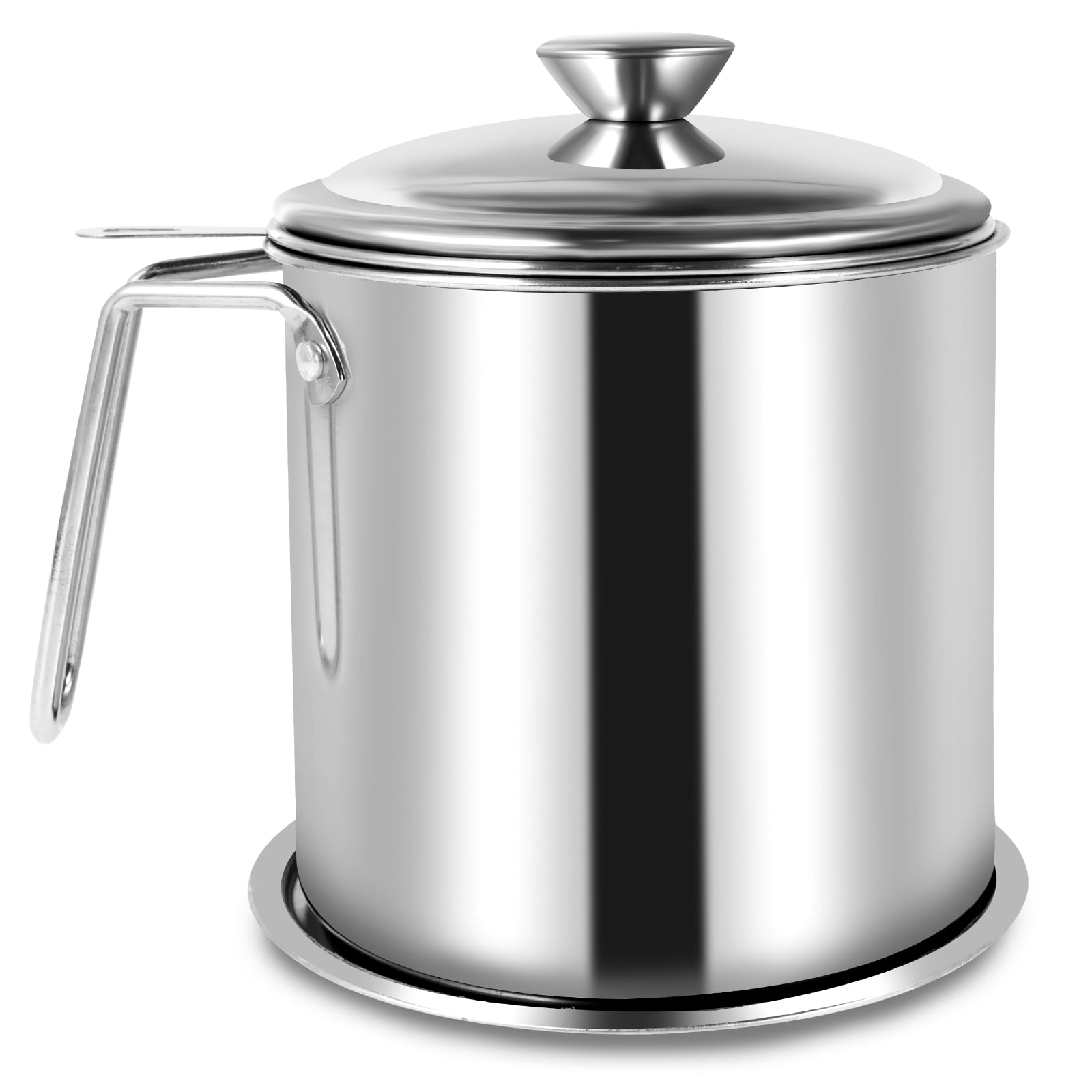 Tzgsonp Stainless Steel Oil Strainer Pot, Grease Strainer Pot with ...