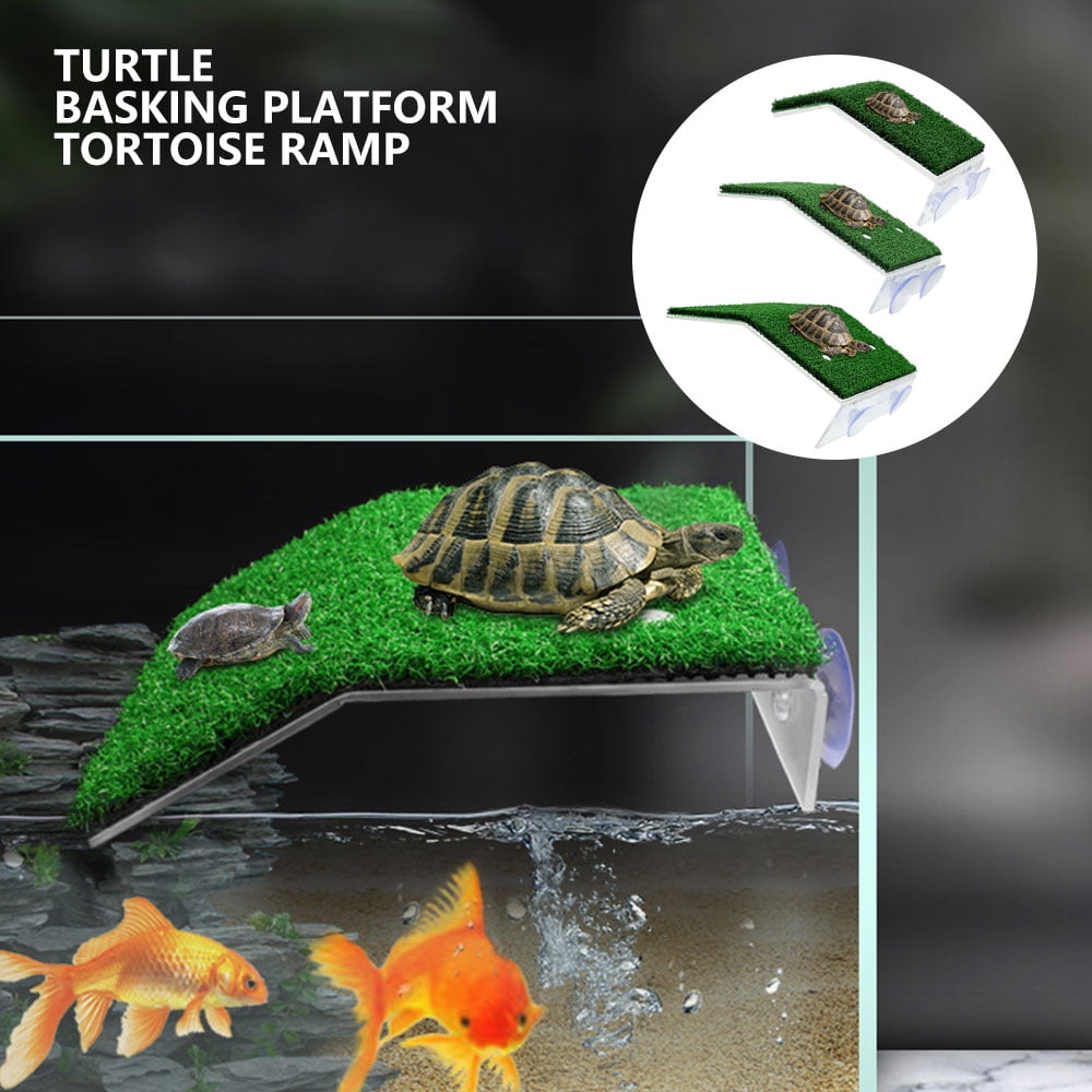 Pluokvzr Tortoise Turtle Platform Suction Cup Habitat Basking Terrace ...