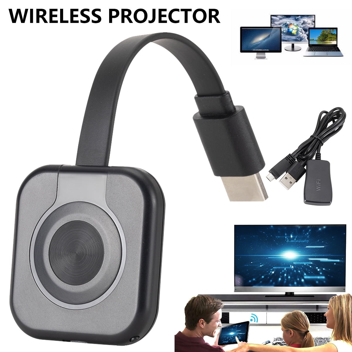 Pluokvzr W13 Wireless TV Stick Wireless HDMI Display Adapter HDMI ...