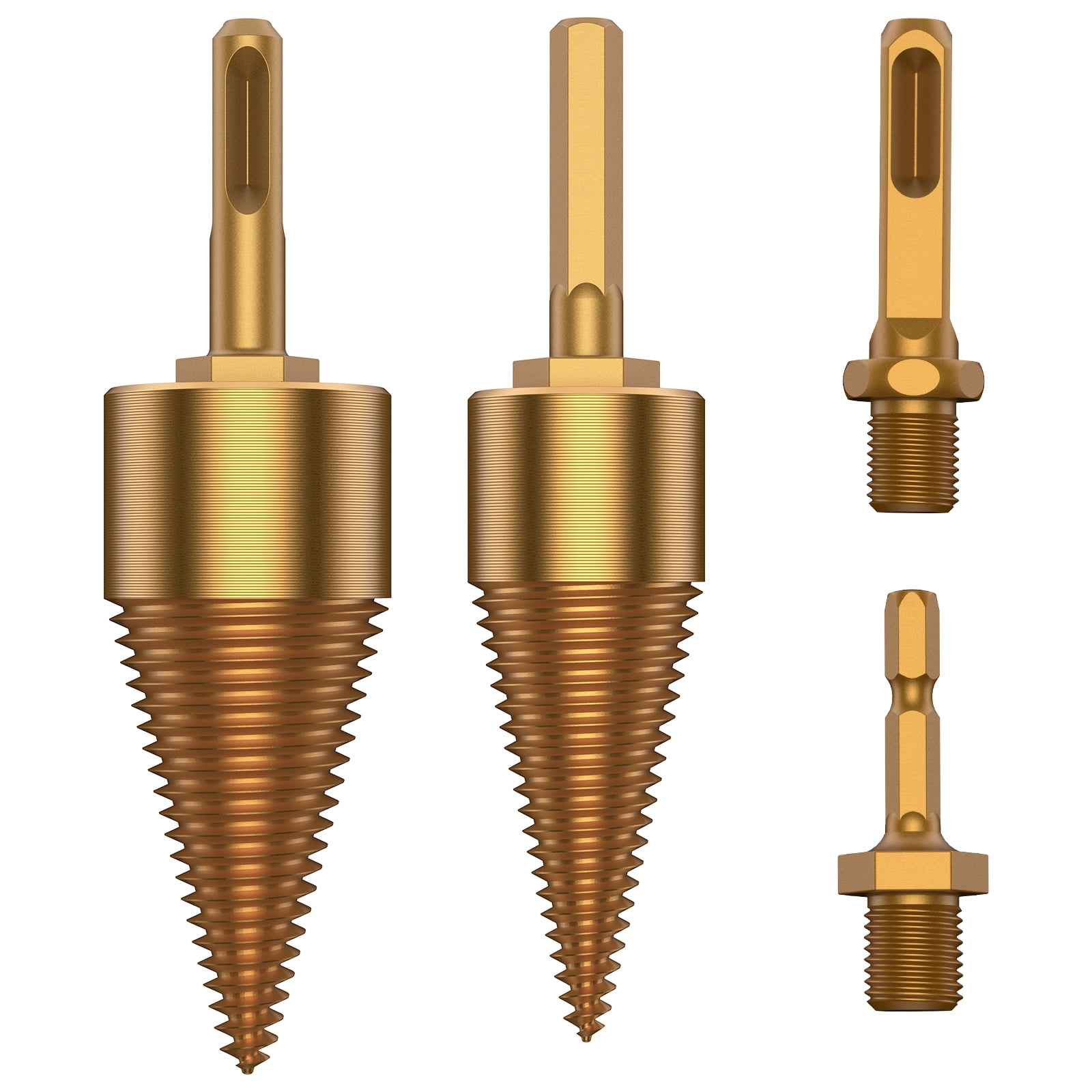 Keyohome Wood Splitting Drill Bit High Speed Steel Firewood Log ...