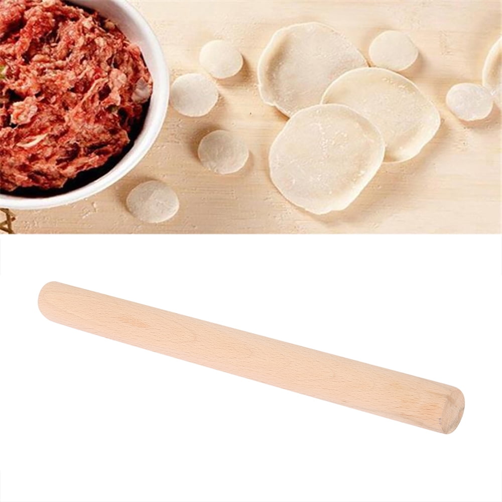 Fznkrag Wooden Rolling Pins Large Non Stick Baking Roller for Kid Xmas ...