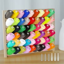 New brothread Wooden Thread Rack - 60 Spools Cone Stand for Organizing ...