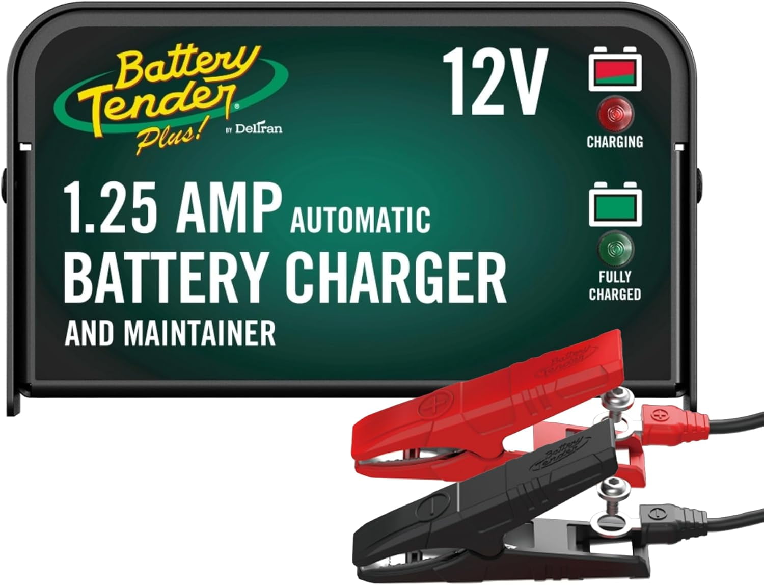 Plus 12V 1.25 AMP Car & Motorcycle Battery Charger and Maintainer ...