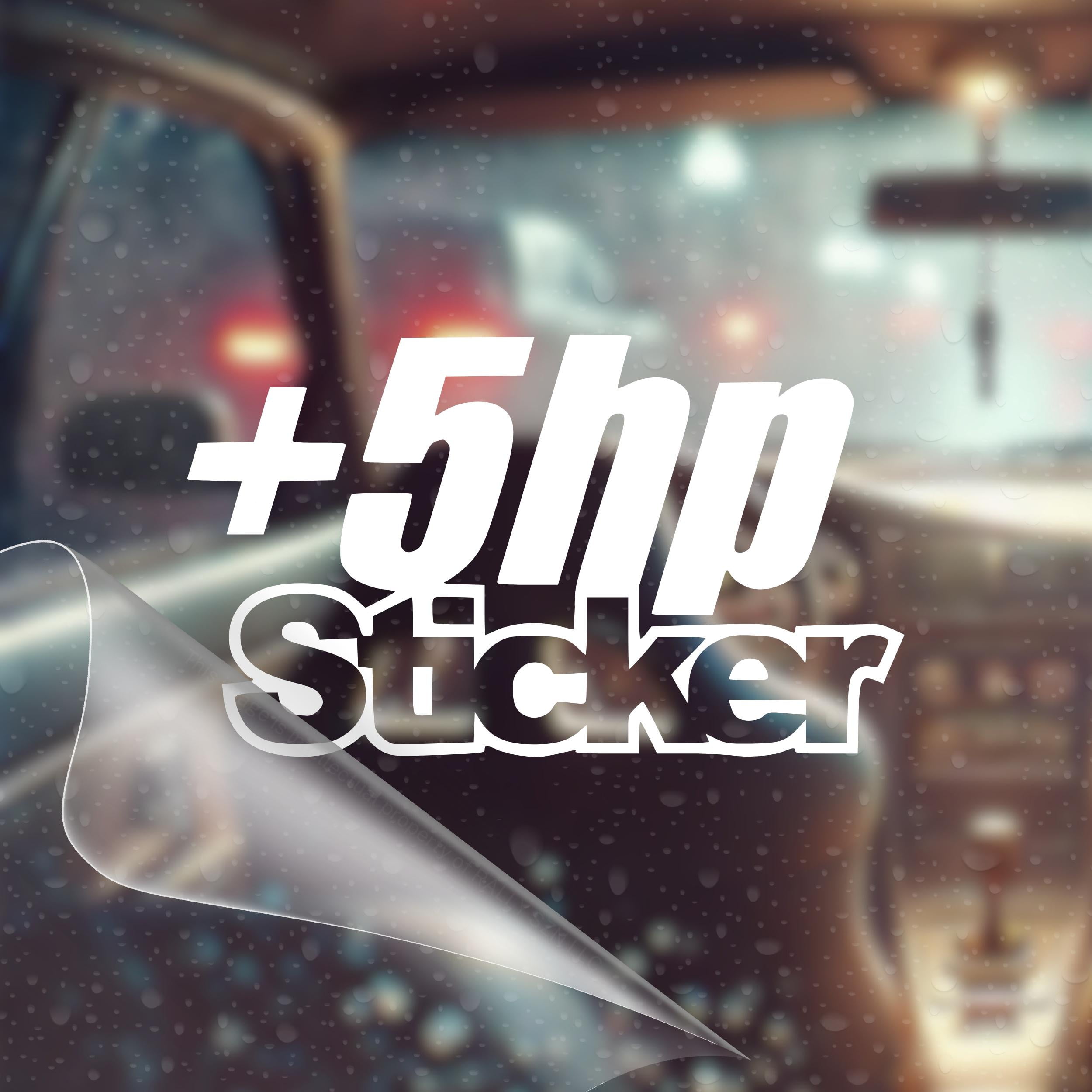 Plus 5 Horsepower - JDM Car Vinyl Decal Bumper Sticker for Car, Wall ...