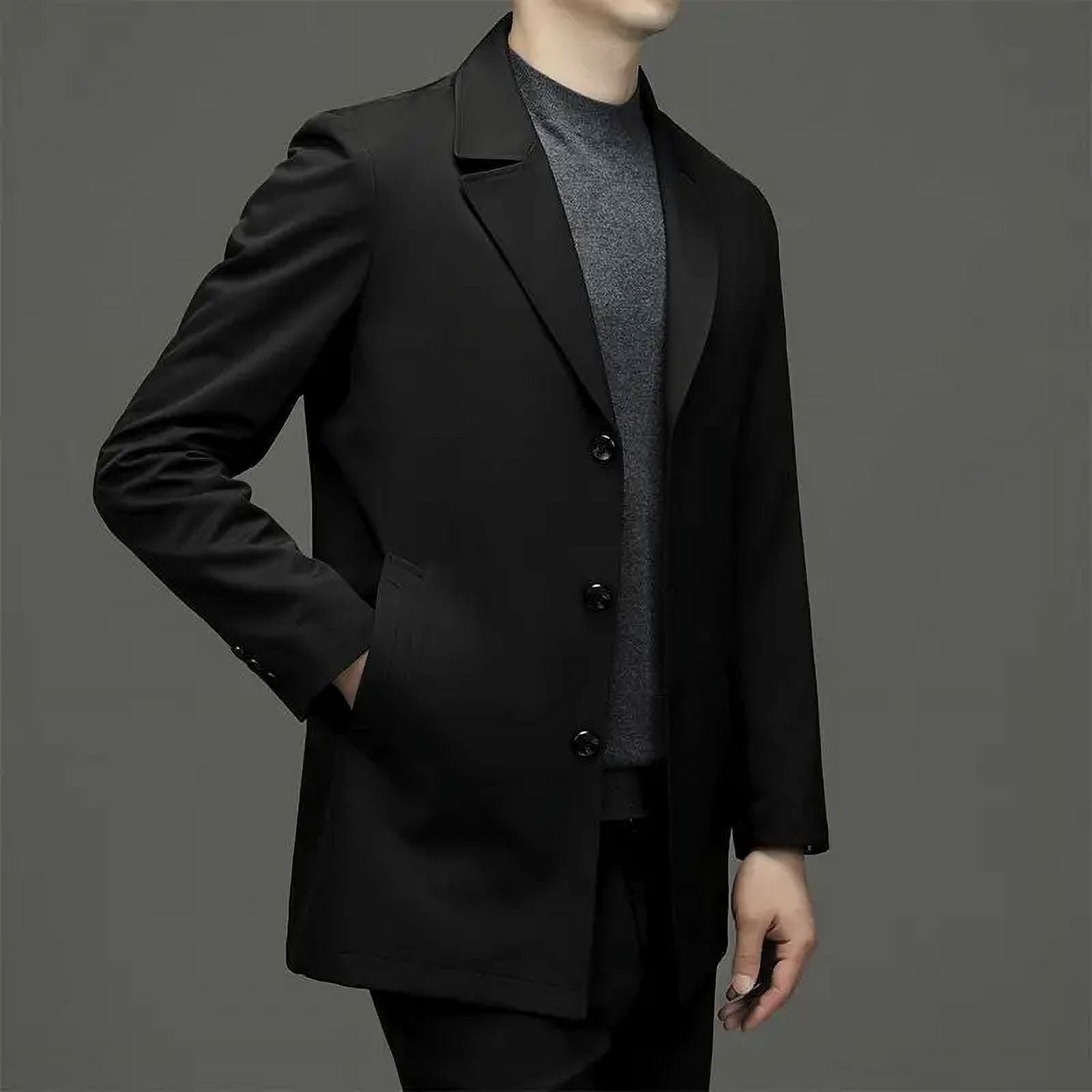 Plus Big Size Party Men's Suit Jackets Oversize Coat Single Breasted ...