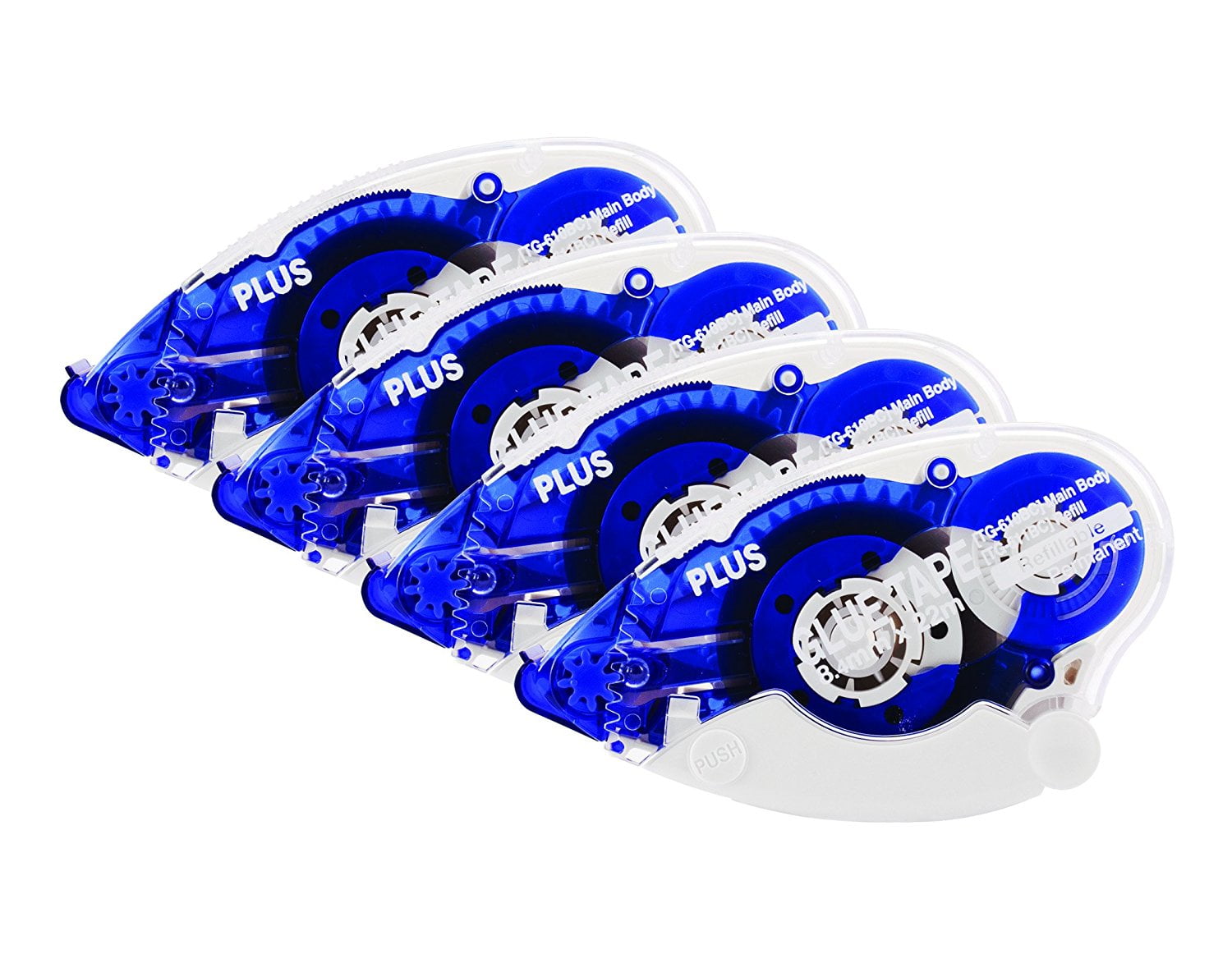 Plus Corporation Glue Tape Tg610Bc, 72' of Adhesive, 4Pack 60385 ...