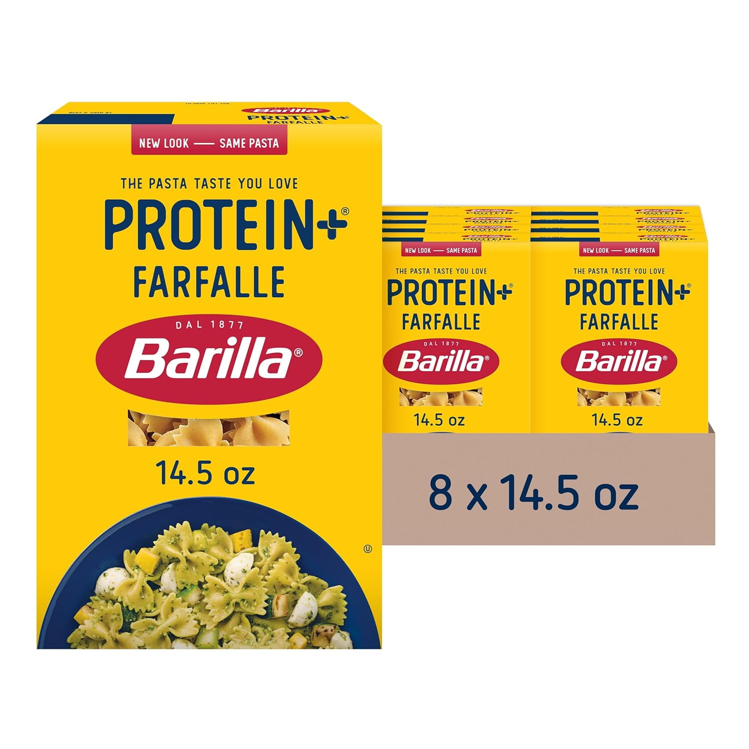 (Plus) Farfalle Pasta, 14.5 Ounce (Pack of 8) - plant based pasta ...