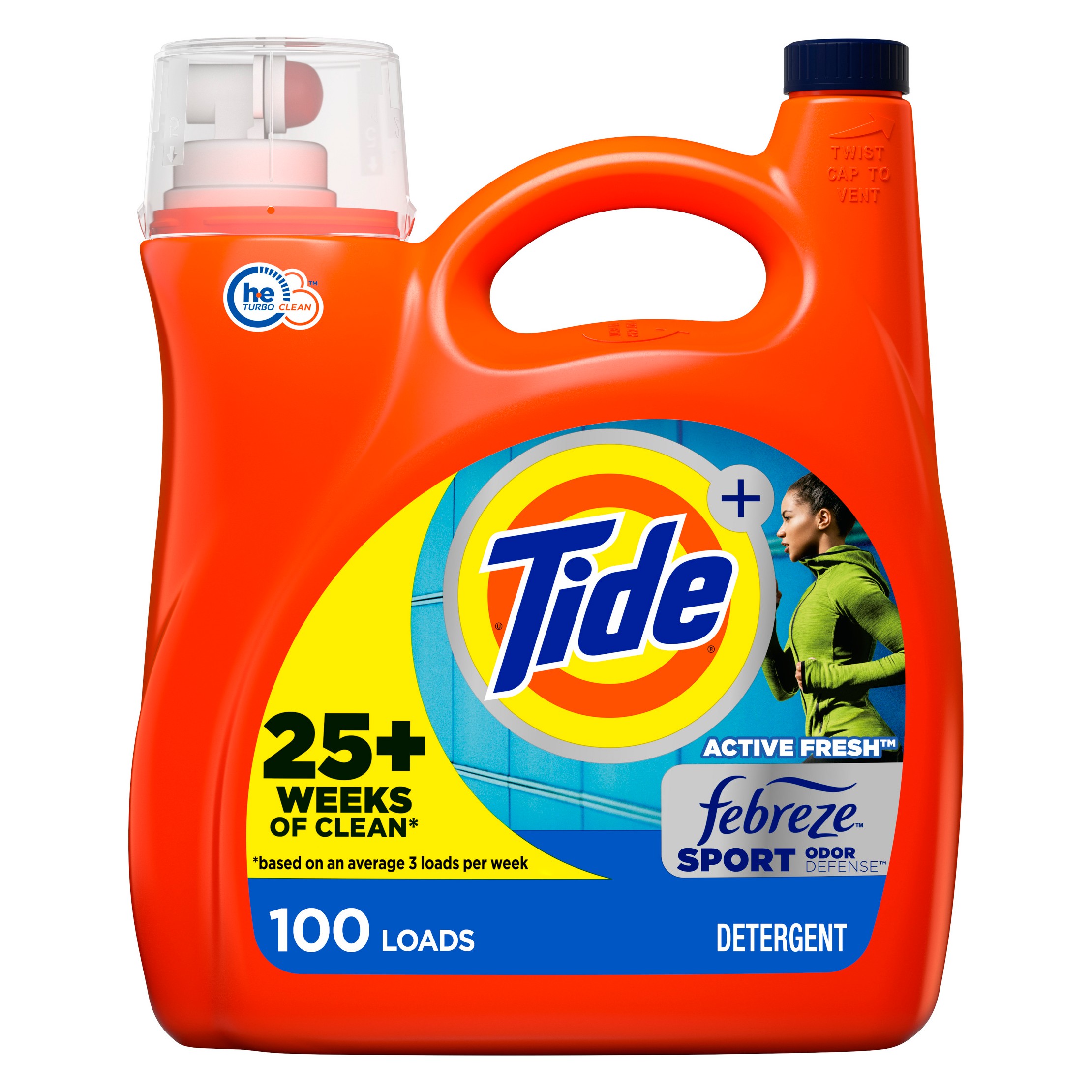 Plus Febreze High Efficiency Liquid Laundry Detergent - Sport Active ...