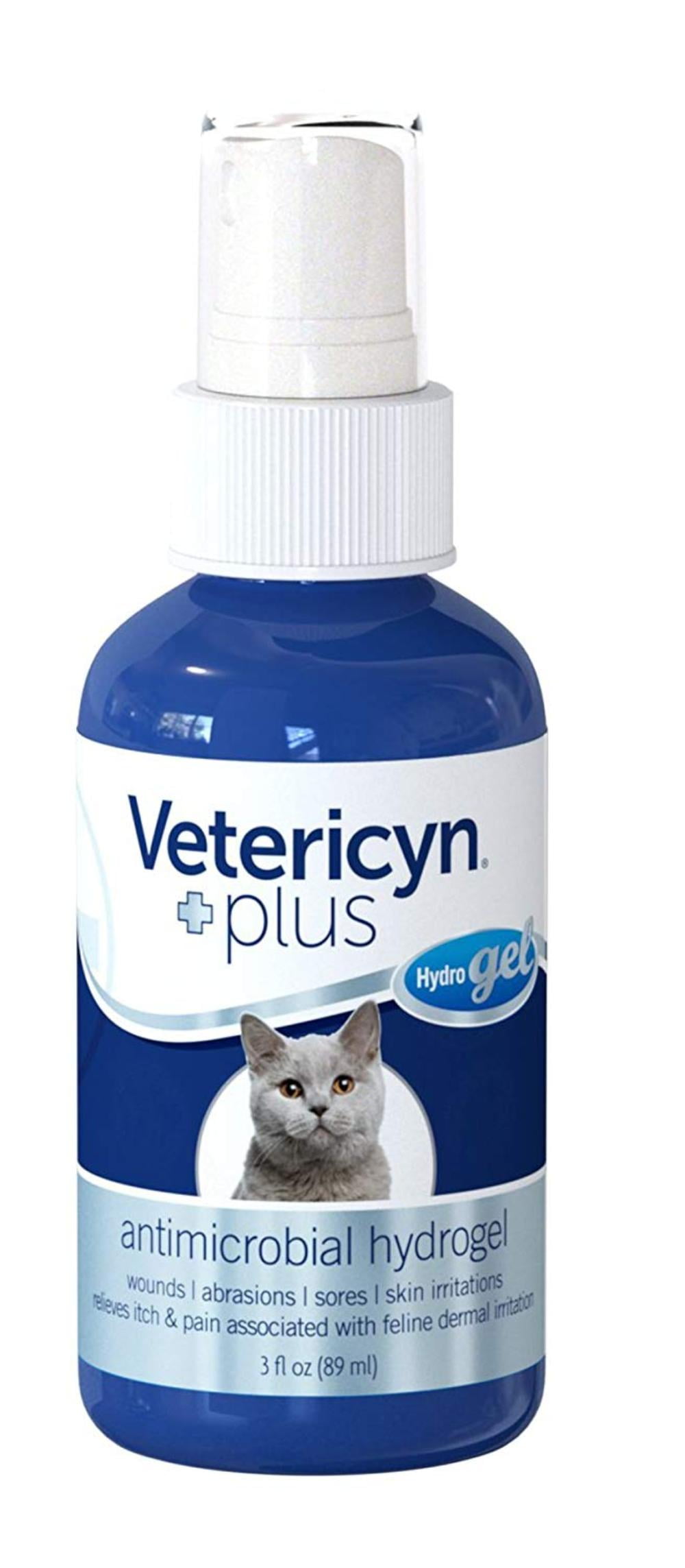 Vetericyn Plus Feline Antimicrobial Hydrogel, 3-Ounce, Wound Care for ...