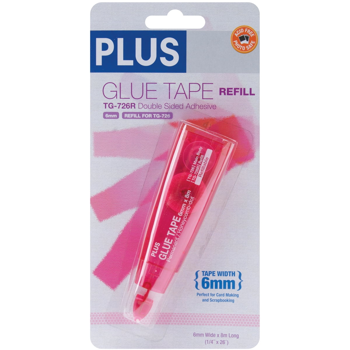 Plus Glue Tape Refill-.25"X26' - Walmart.com