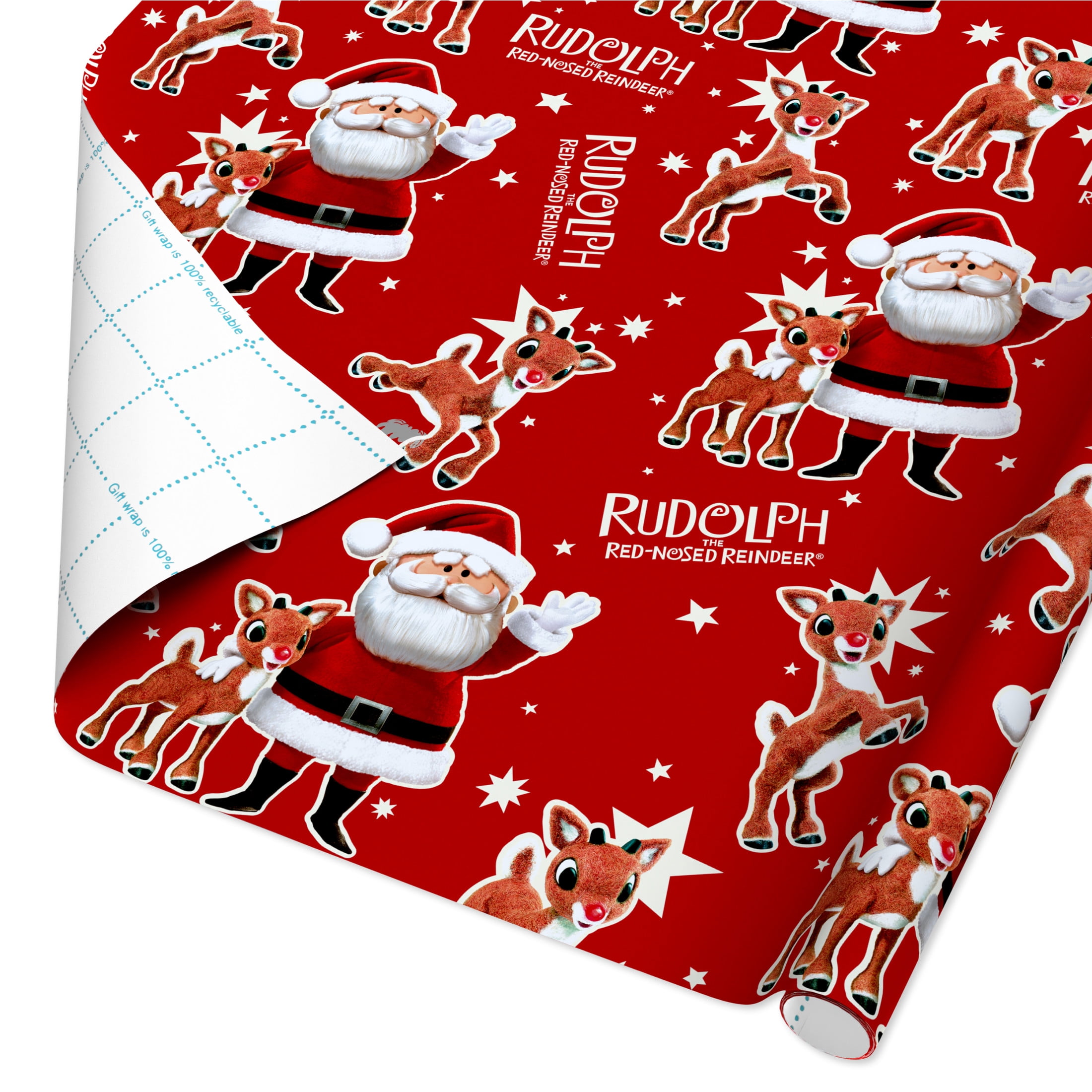 Plus Mark 30 in. Rudolph The Red Nosed Reindeer Christmas Single Roll ...