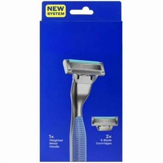 Plus Men's Razor Handle with 2 Razor Blade Cartridges - Tide - Walmart.com